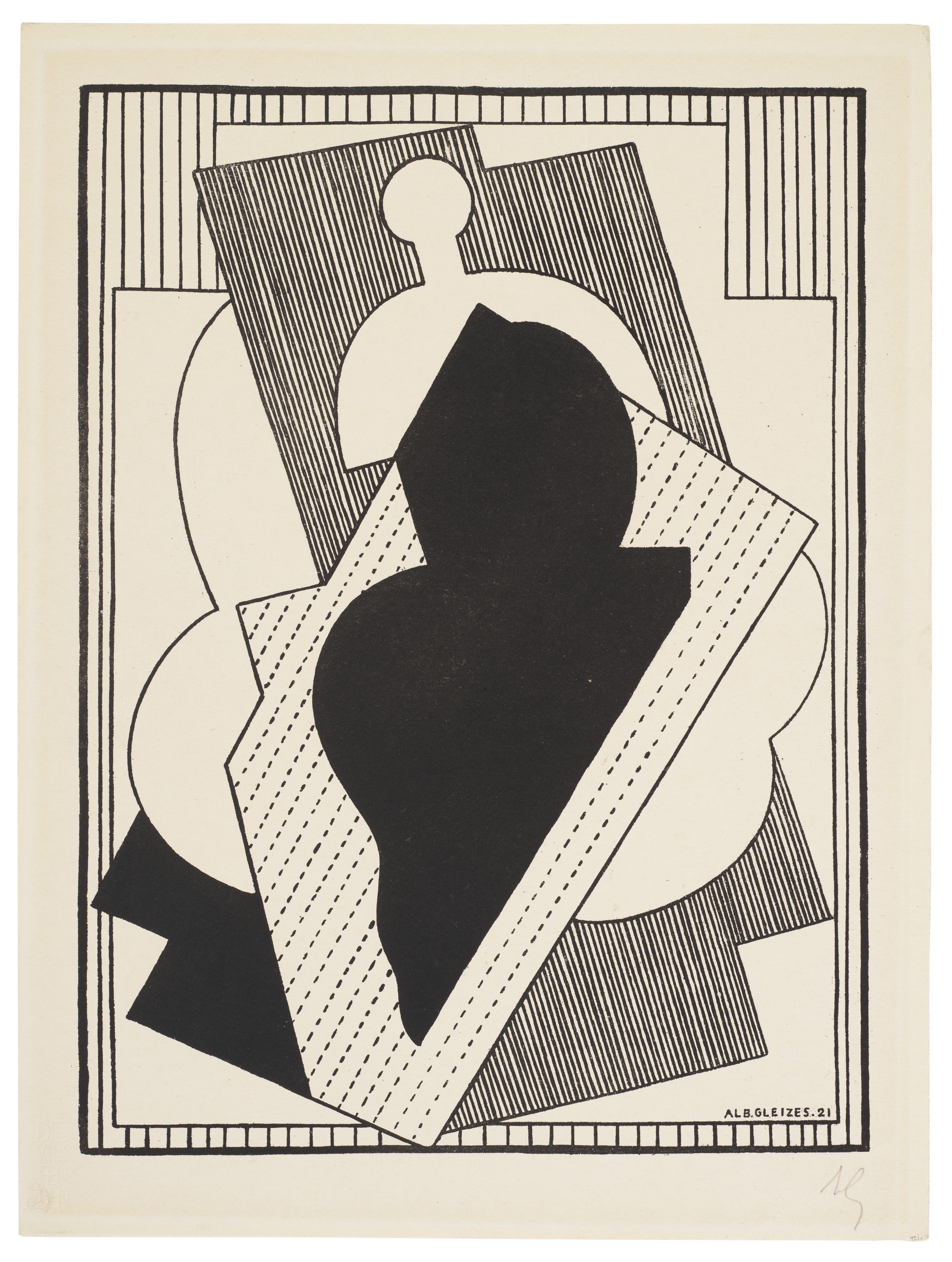 ALBERT GLEIZES (1881-1953), Cubist Composition (Centre Noir), from Die ...