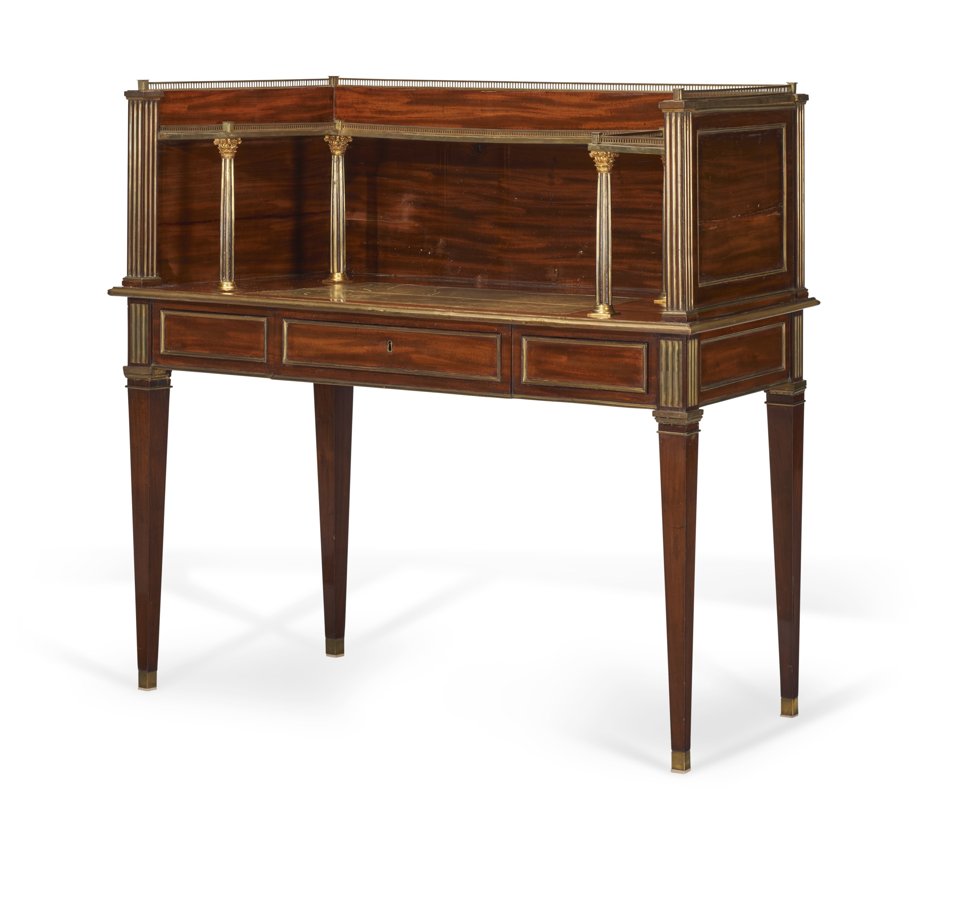 A RUSSIAN ORMOLU AND BRASS-MOUNTED MAHOGANY DESK, 19TH CENTURY | Christie’s