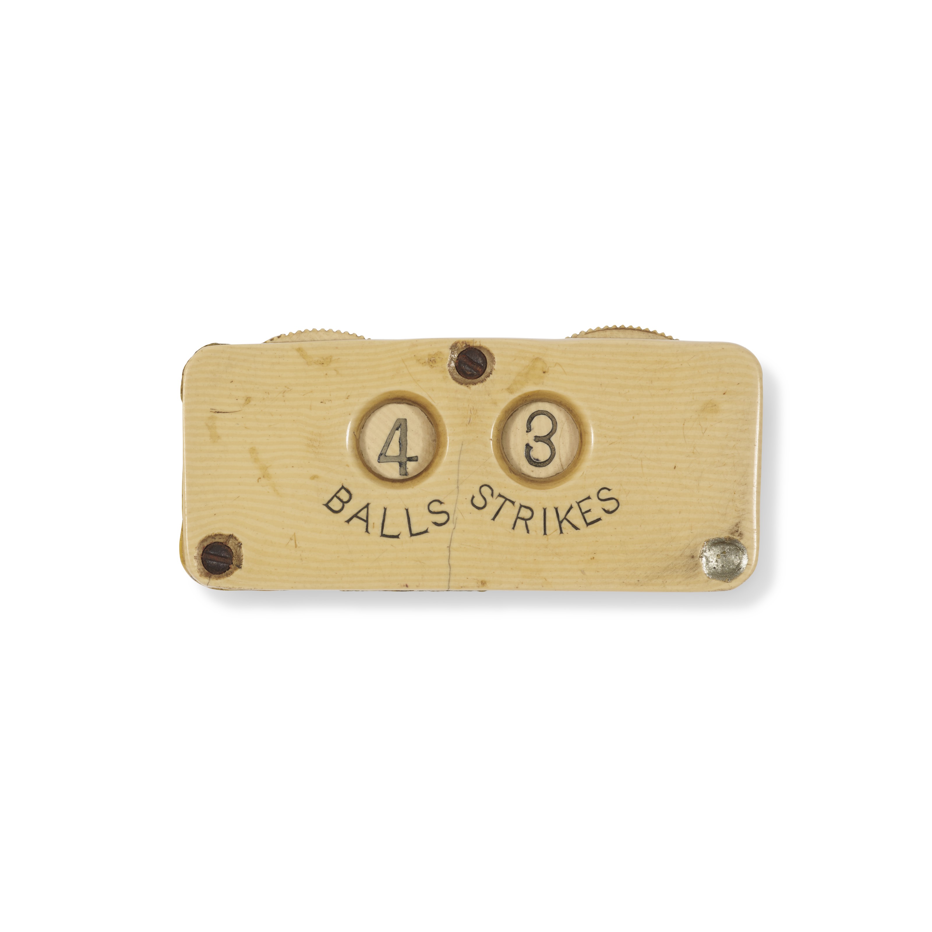 Umpire George Moriarity's Personal Ball and Strike Counter c.1920-30s ...