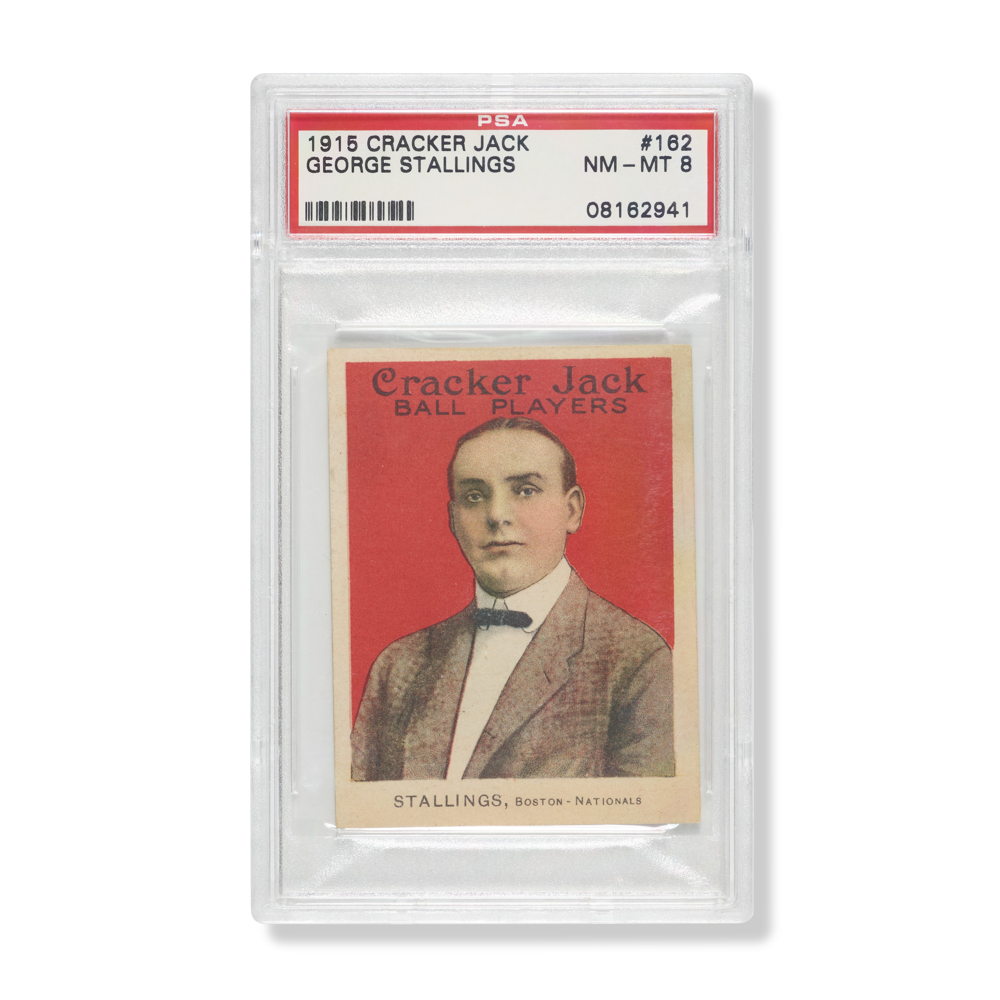 1915 Cracker Jack #162 George Stallings (PSA NM-MT 8), | Christie’s