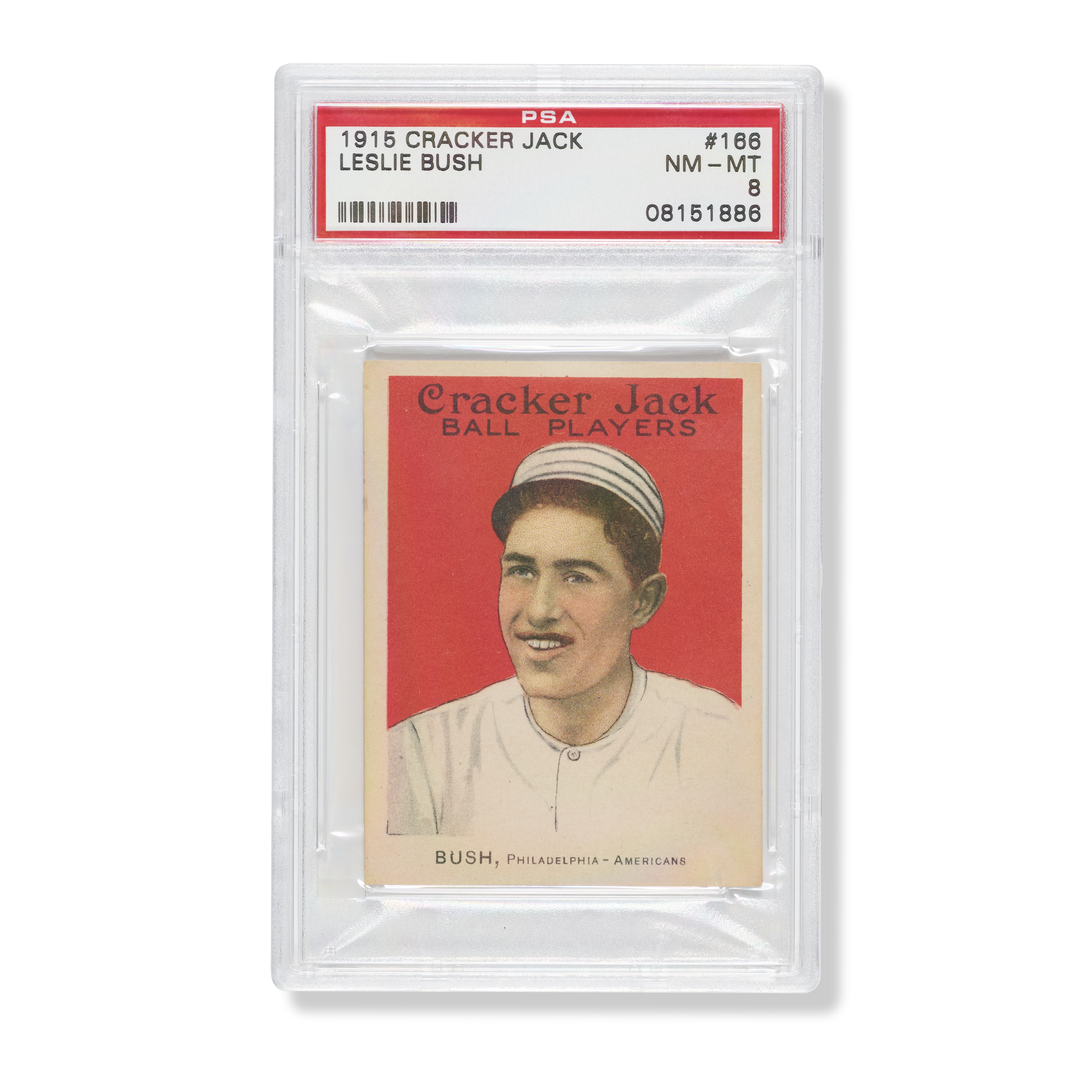 1915 Cracker Jack #166 Bullet Joe Bush (PSA NM-MT 8), | Christie’s
