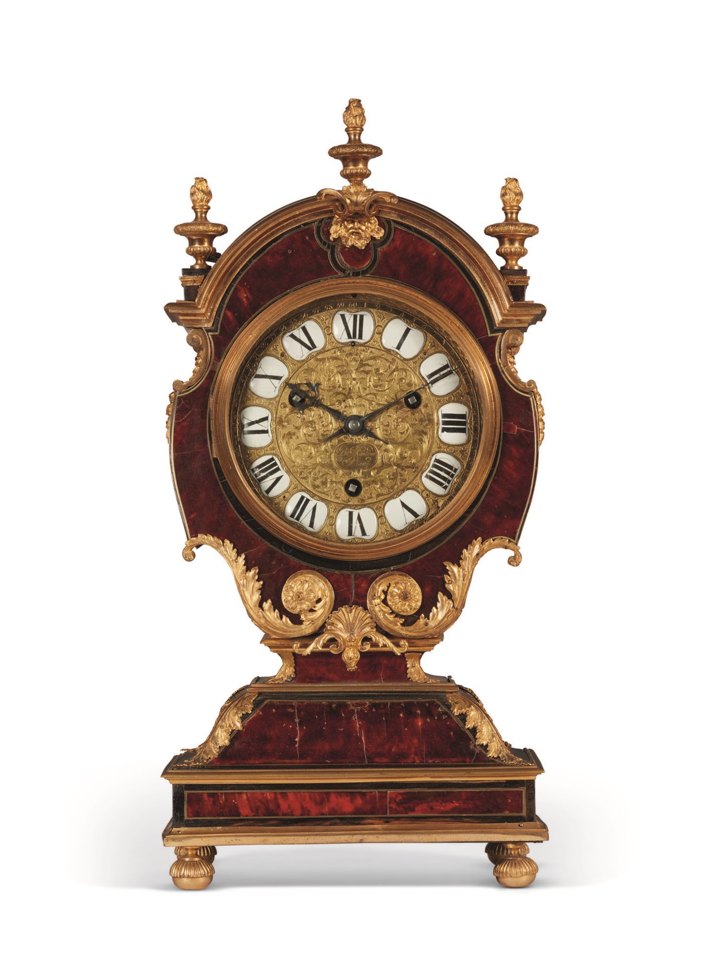 PENDULE DITE TETE DE POUPEE D’EPOQUE LOUIS XIV, SIGNATURE DE BALTHAZAR ...