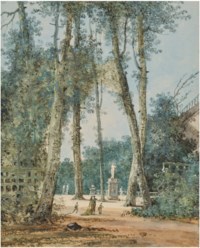 LOUIS-GABRIEL MOREAU, DIT MOREAU L’AÎNÉ (PARIS 1740-1806), Deux vues du ...