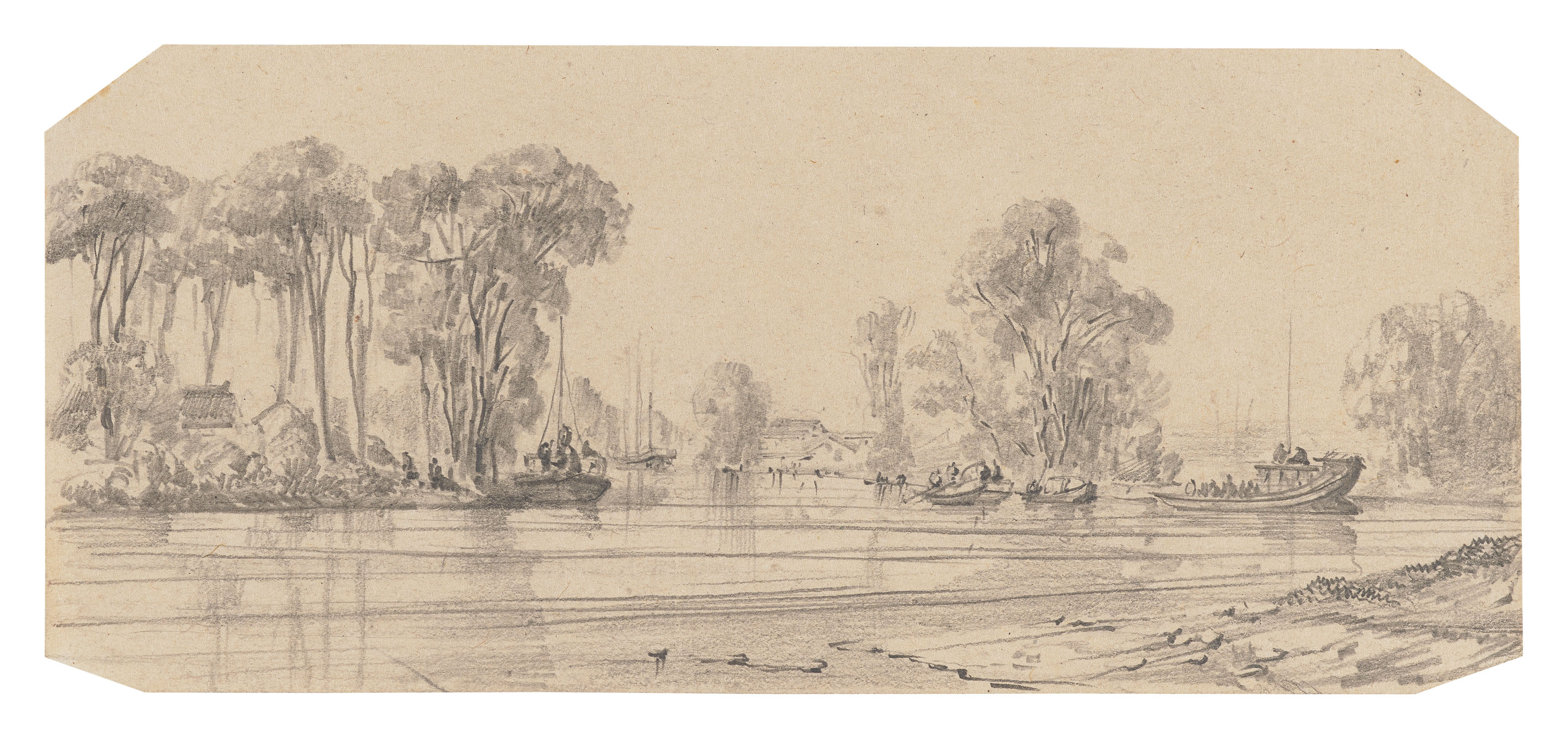 AUGUSTE BORGET (ISSOUDUN 1808-1877 BOURGES)