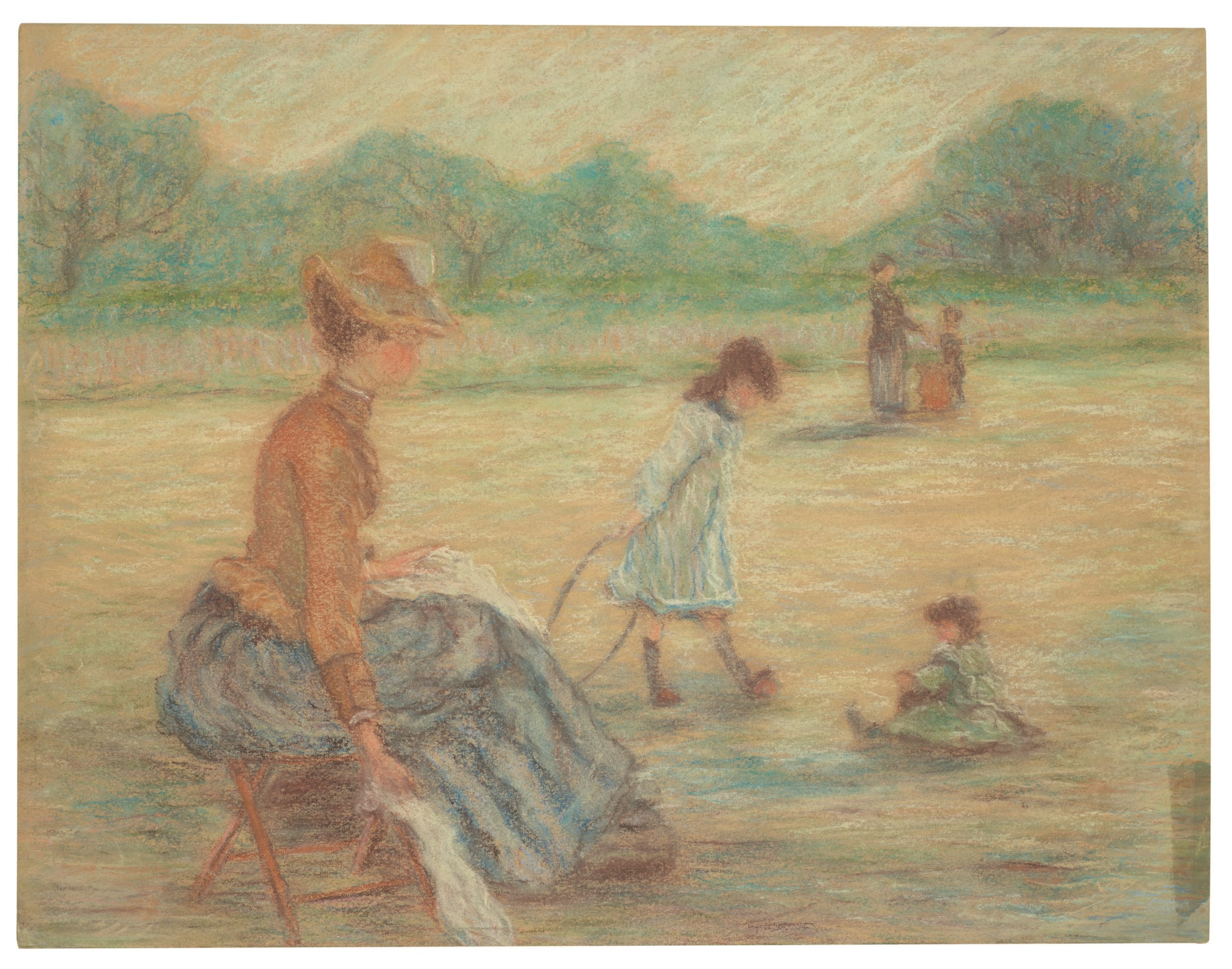 Claude-Émile Schuffenecker (1851-1934), Étude pour "Le Square (Jardin ...