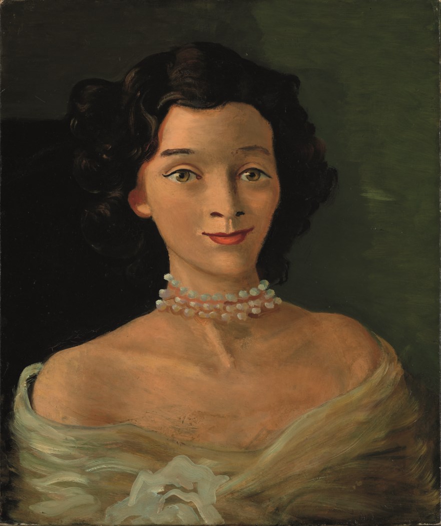 André Derain (1880-1954), Portrait de femme au collier de perles ...