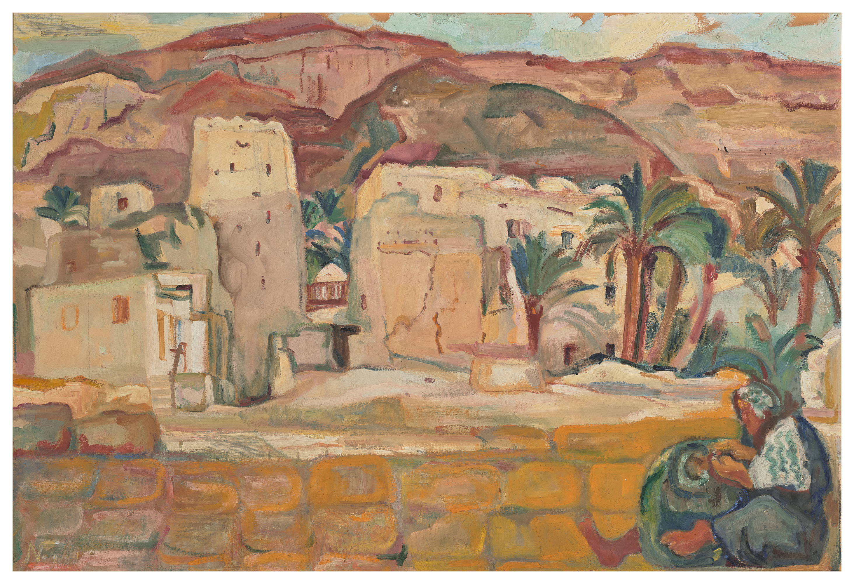 Mohamed Naghi (1888-1956), Le Temple de Karnak | Christie’s