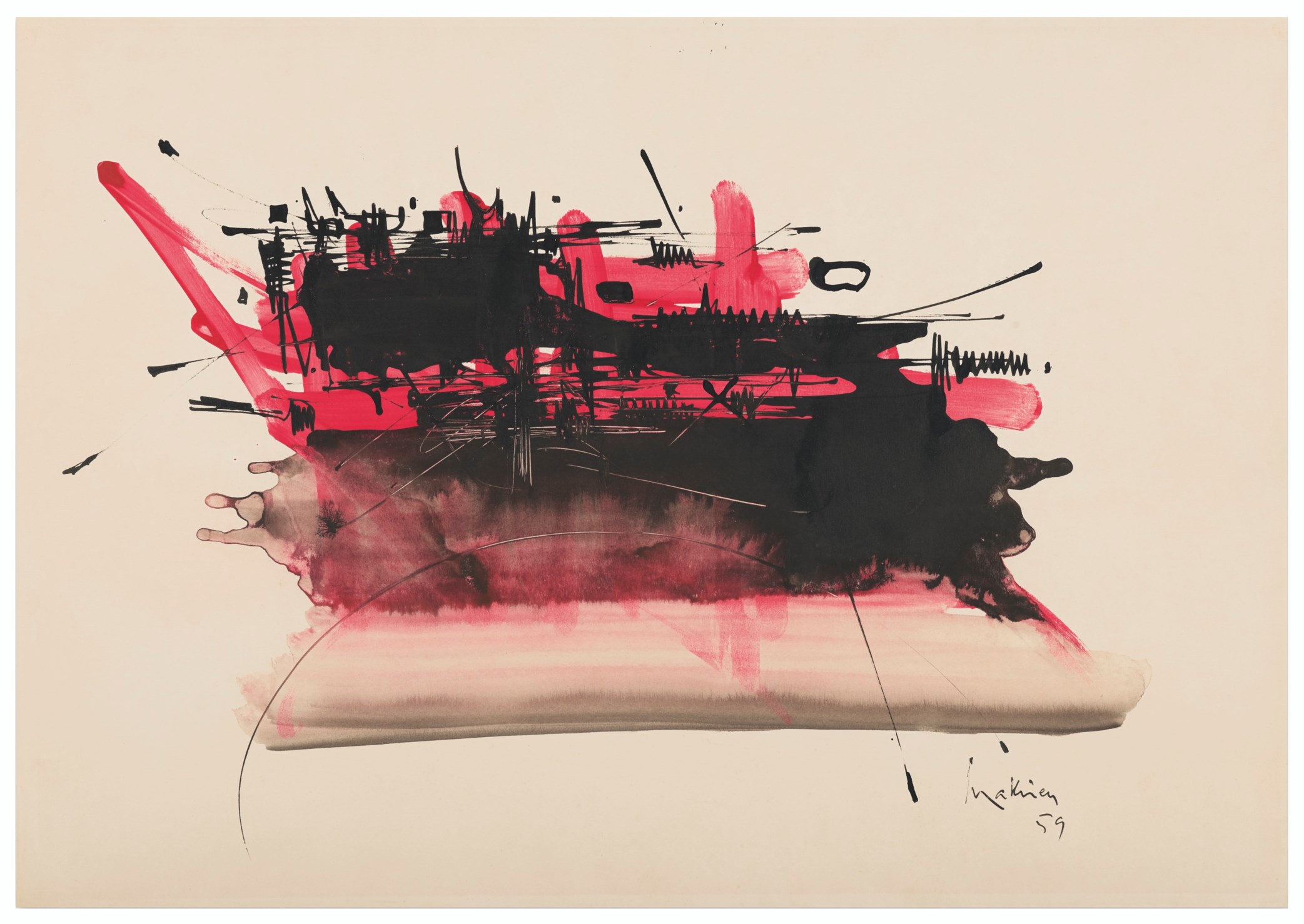 Georges Mathieu (1921-2012), Sans titre | Christie's