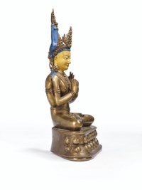 IMPORTANTE STATUE DE SHADAKSHARI LOKESHVARA EN BRONZE, TIBET, CIRCA ...