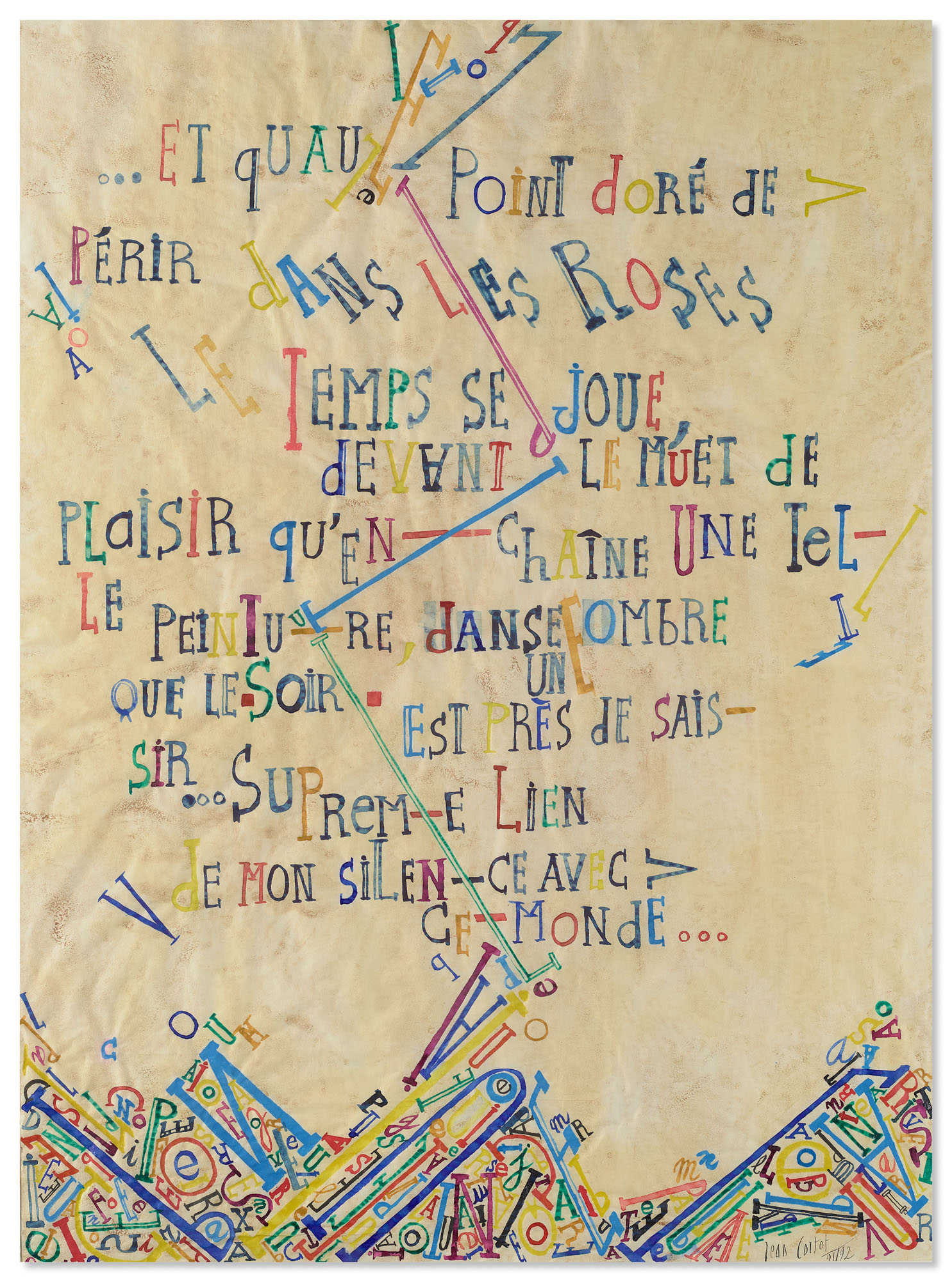 Jean Cortot (1925-2018), Et quand le point doré… | Christie’s