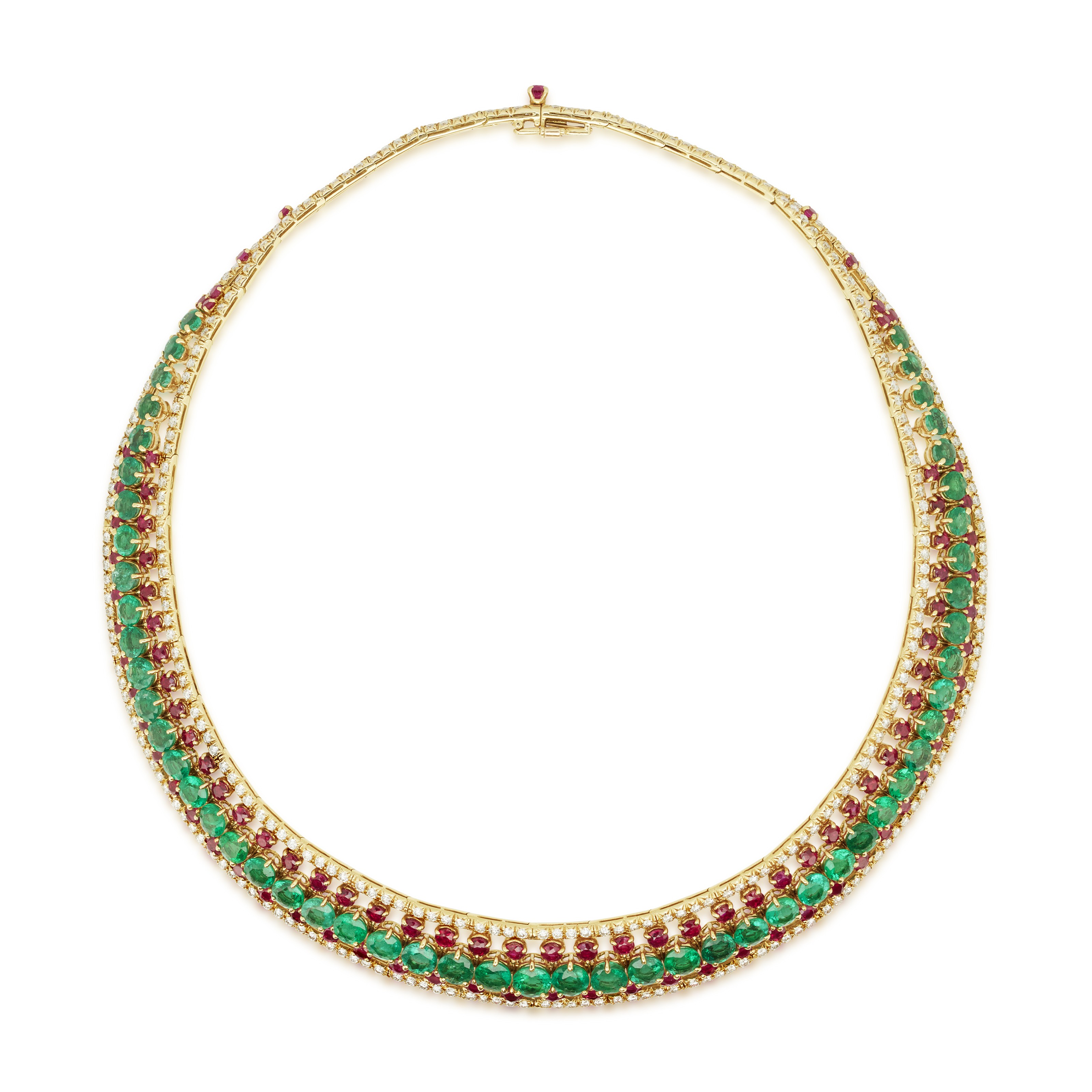 NO RESERVE - REZA COLLIER RUBIS, ÉMERAUDES ET DIAMANTS, | Christie’s