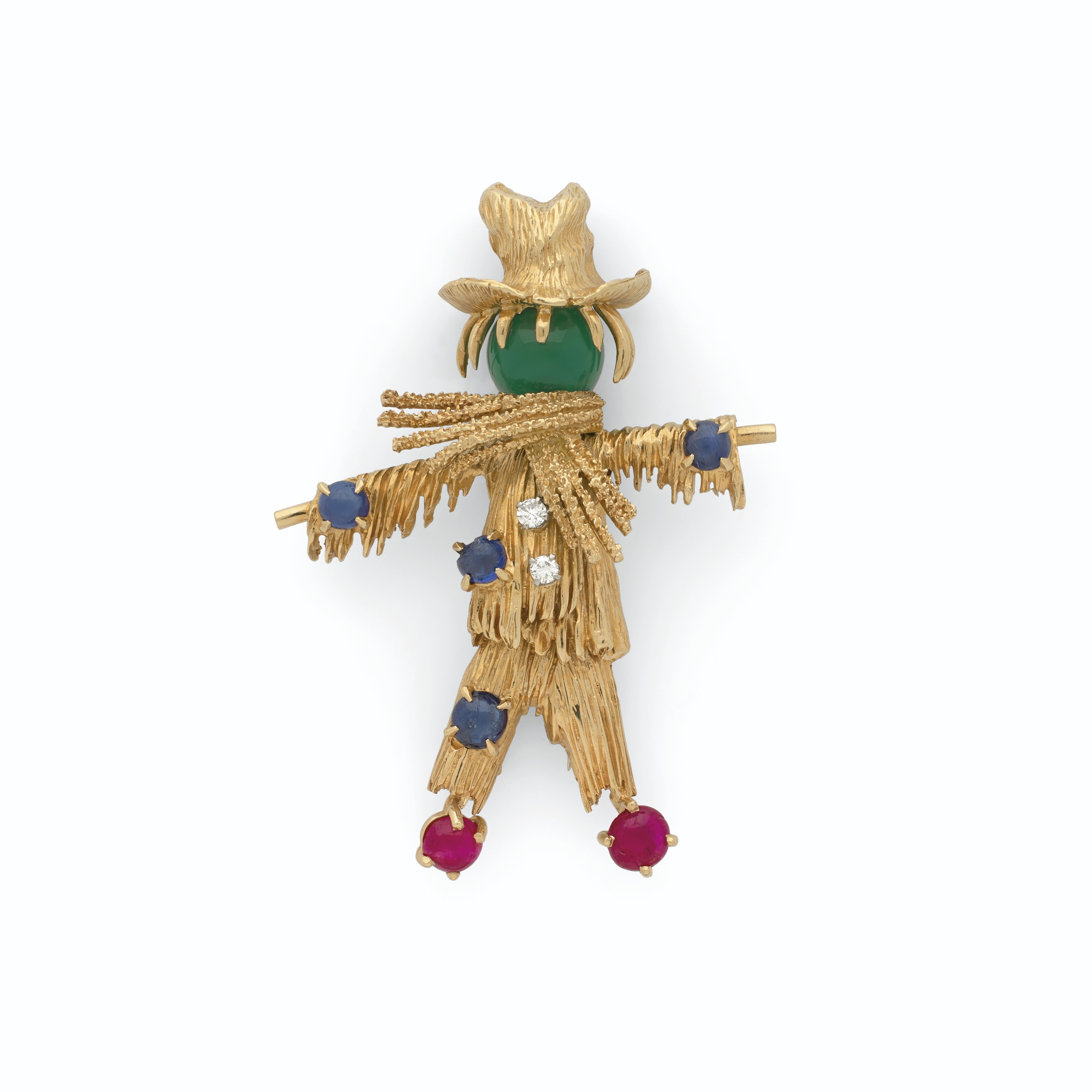 VAN CLEEF & ARPELS BROCHE ÉPOUVANTAIL MULTIGEMMES, | Christie’s