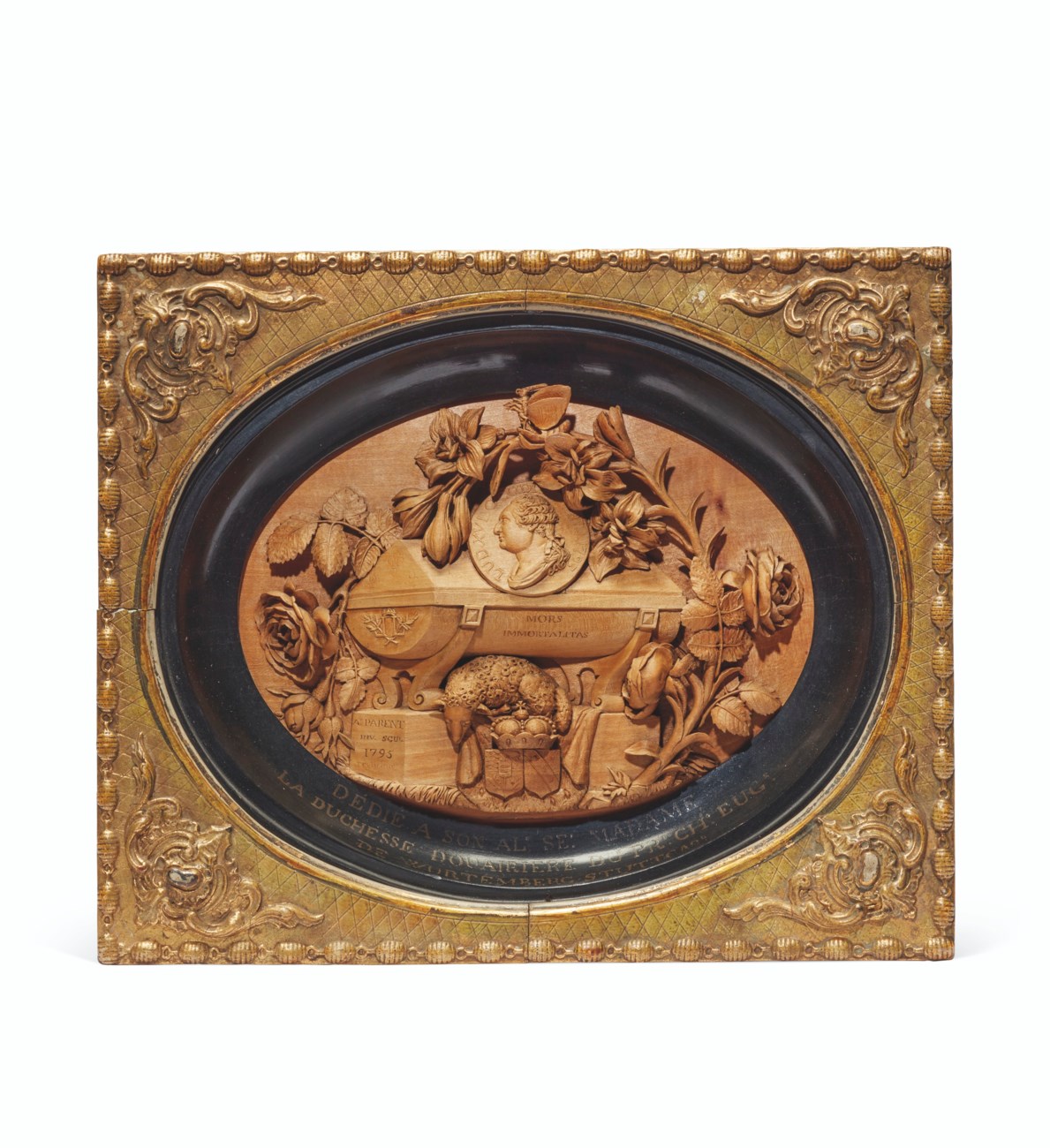 BAS-RELIEF COMMEMORANT LA MORT DU ROI LOUIS XVI, PAR AUBERT PARENT ...