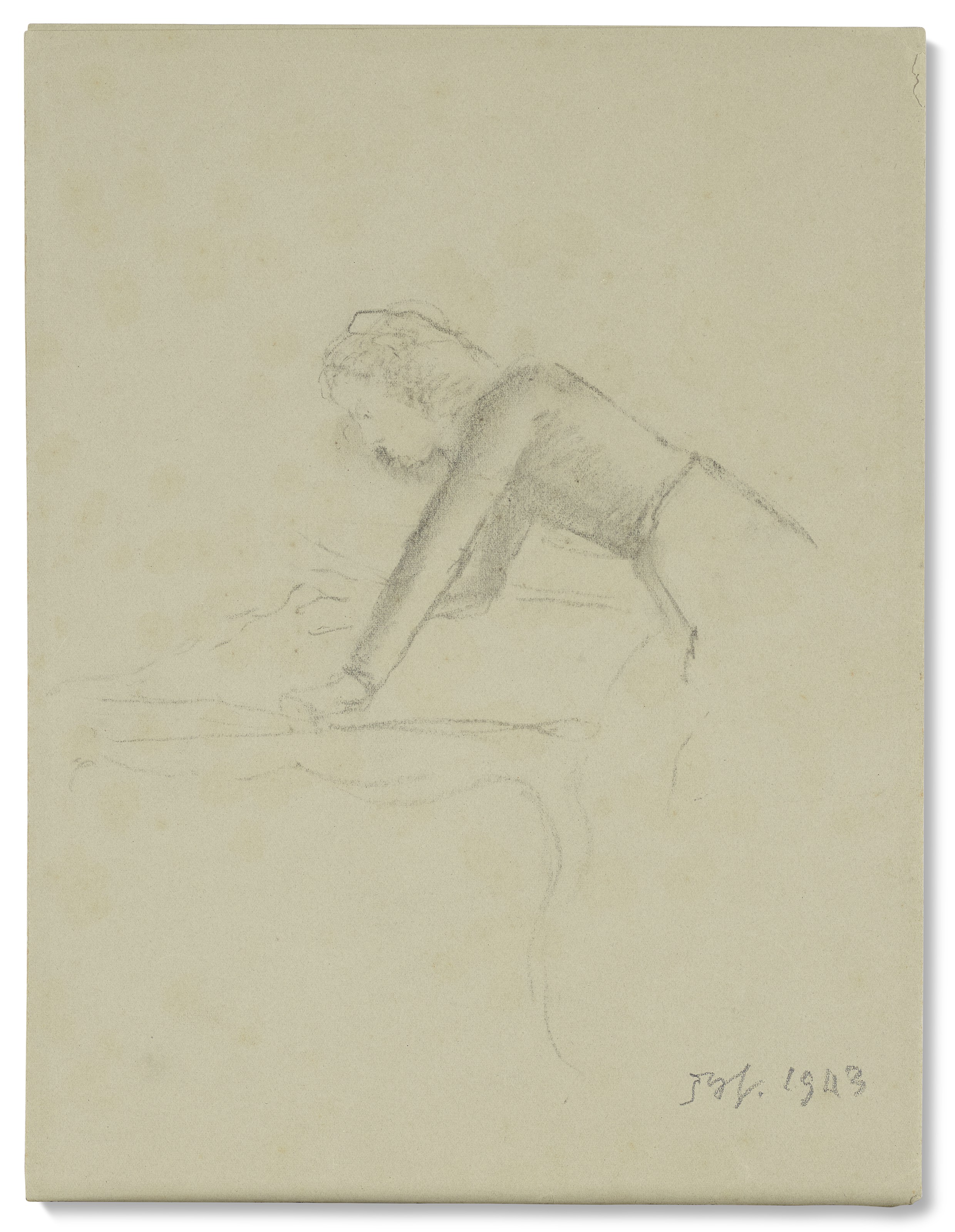 Balthus (Balthasar Klossowski de Rola, dit, 1908-2001), Étude pour "La ...