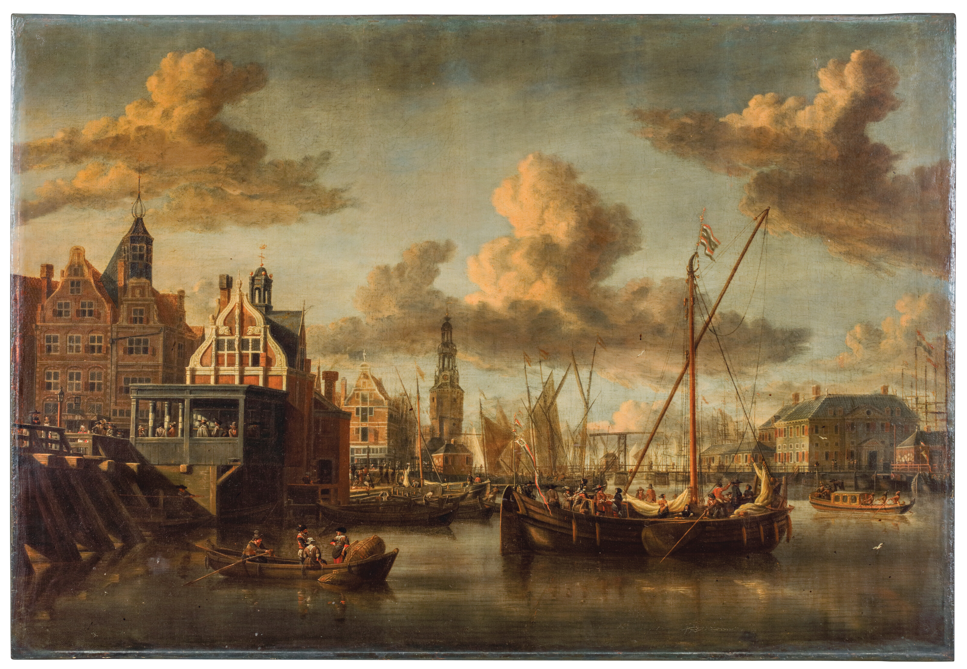 ATTRIBUTED ABRAHAM STORCK (AMSTERDAM 1644-1708), A view of the IJ ...