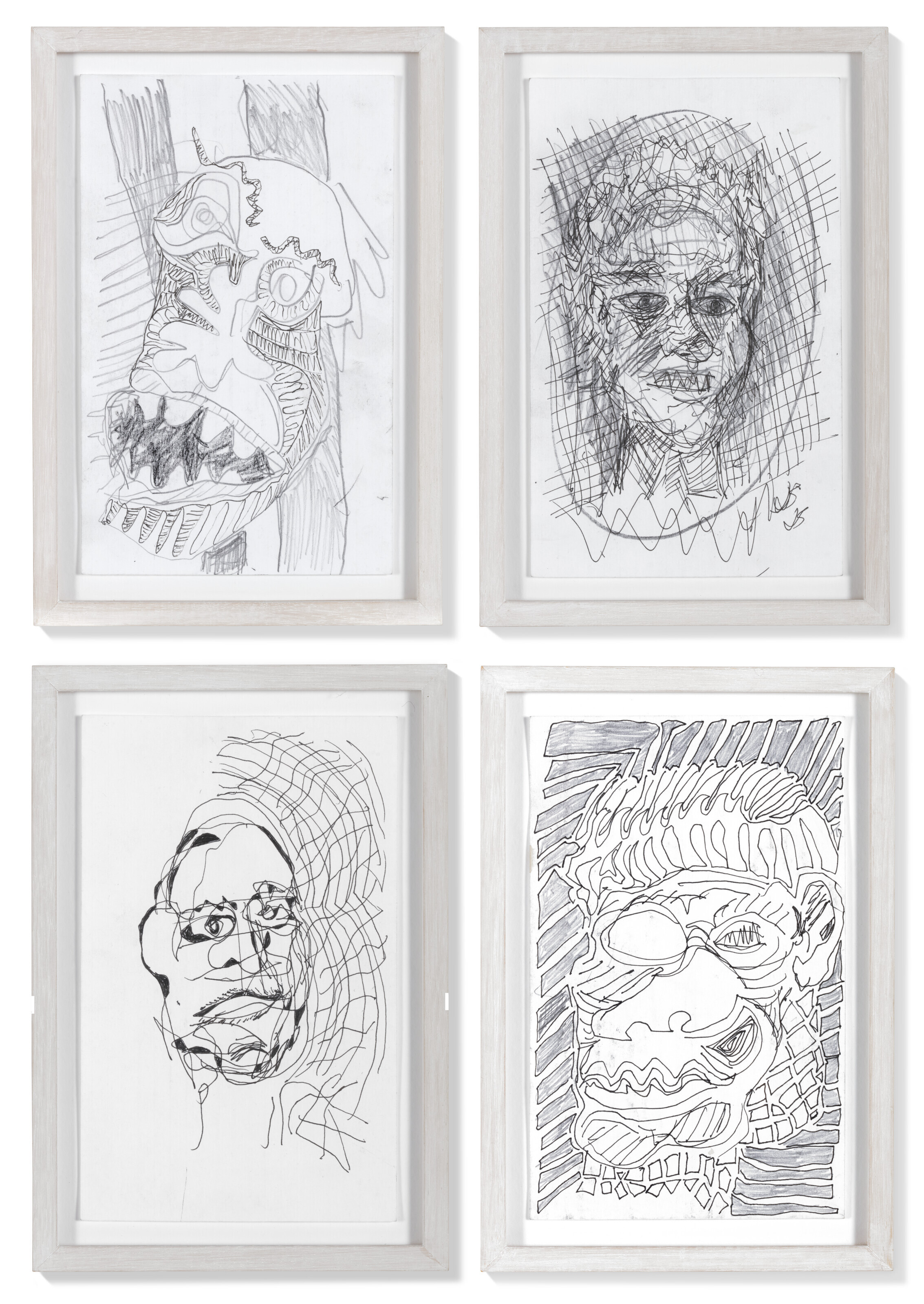 JOSH SMITH (B. 1976), each: Untitled (face drawing) | Christie’s
