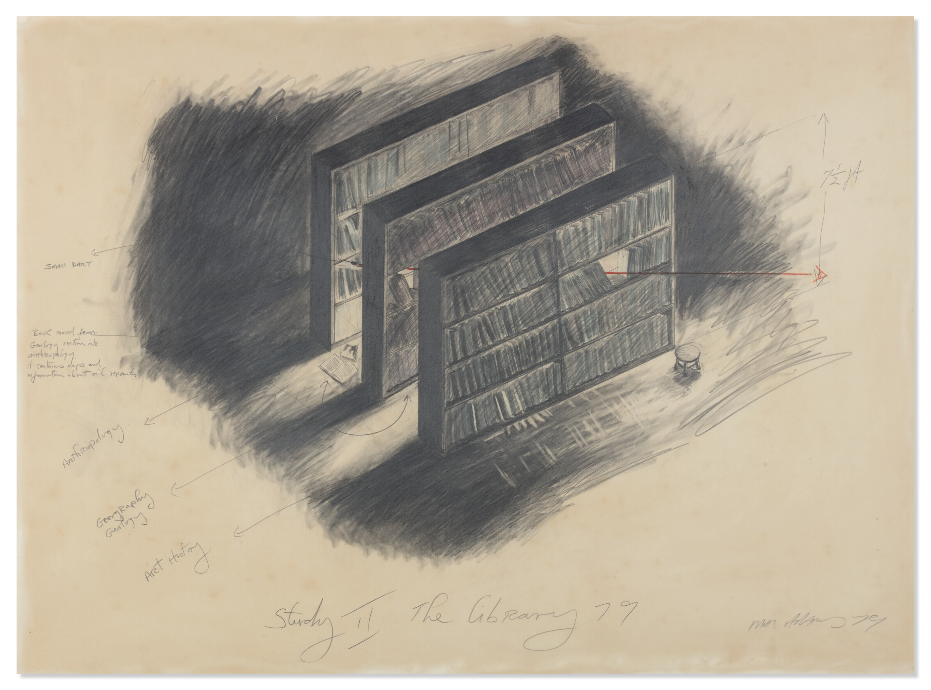 MAC ADAMS (B. 1943), Study II The Library | Christie’s