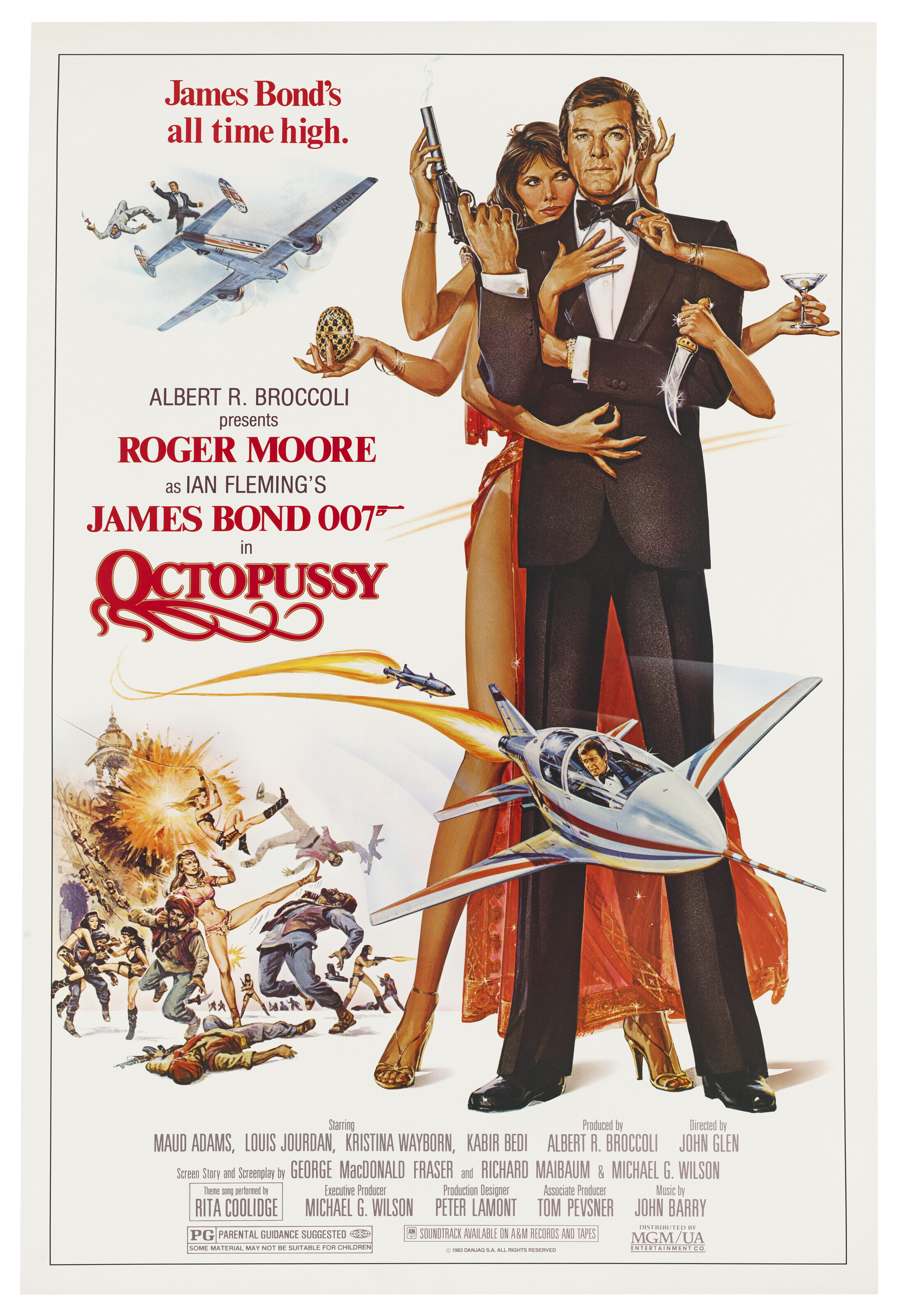 OCTOPUSSY (1983), OCTOPUSSY FILM POSTER, ARTWORK BY DAN GOOZEE AND ...
