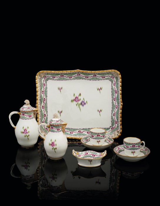 AN IMPERIAL VIENNA PORCELAIN BREAKFAST-SERVICE, CIRCA 1775-1780, BLUE ...