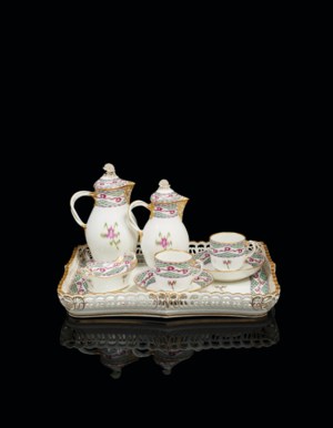 AN IMPERIAL VIENNA PORCELAIN BREAKFAST-SERVICE, CIRCA 1775-1780, BLUE ...
