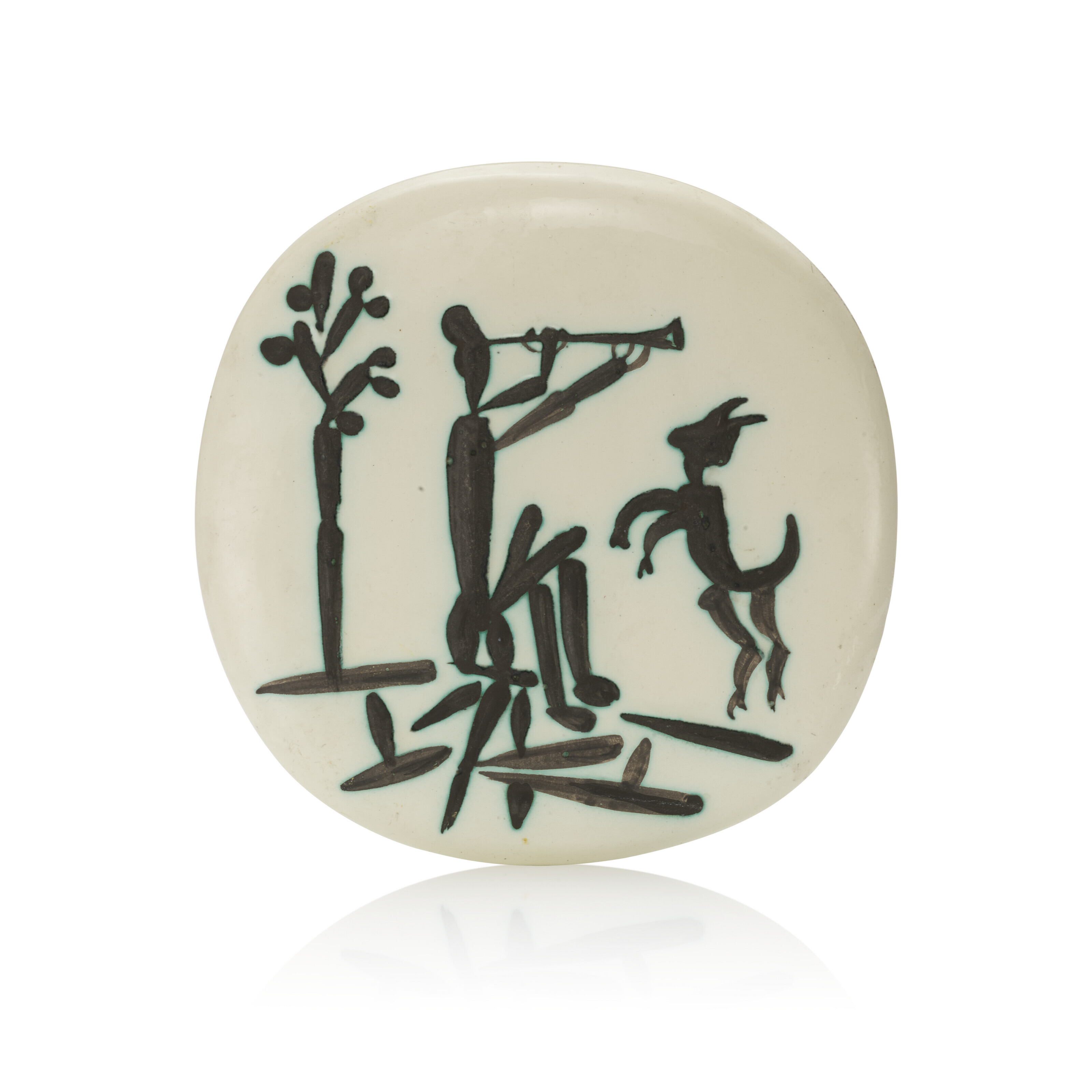 PABLO PICASSO (1881-1973), Joueur de flûte et chèvre (A.R. 382 ...