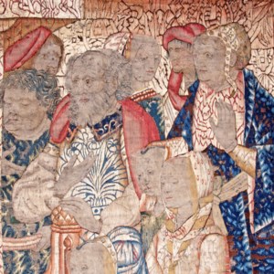 A FLEMISH LATE GOTHIC BIBLICAL TAPESTRY