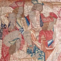 A FLEMISH LATE GOTHIC BIBLICAL TAPESTRY