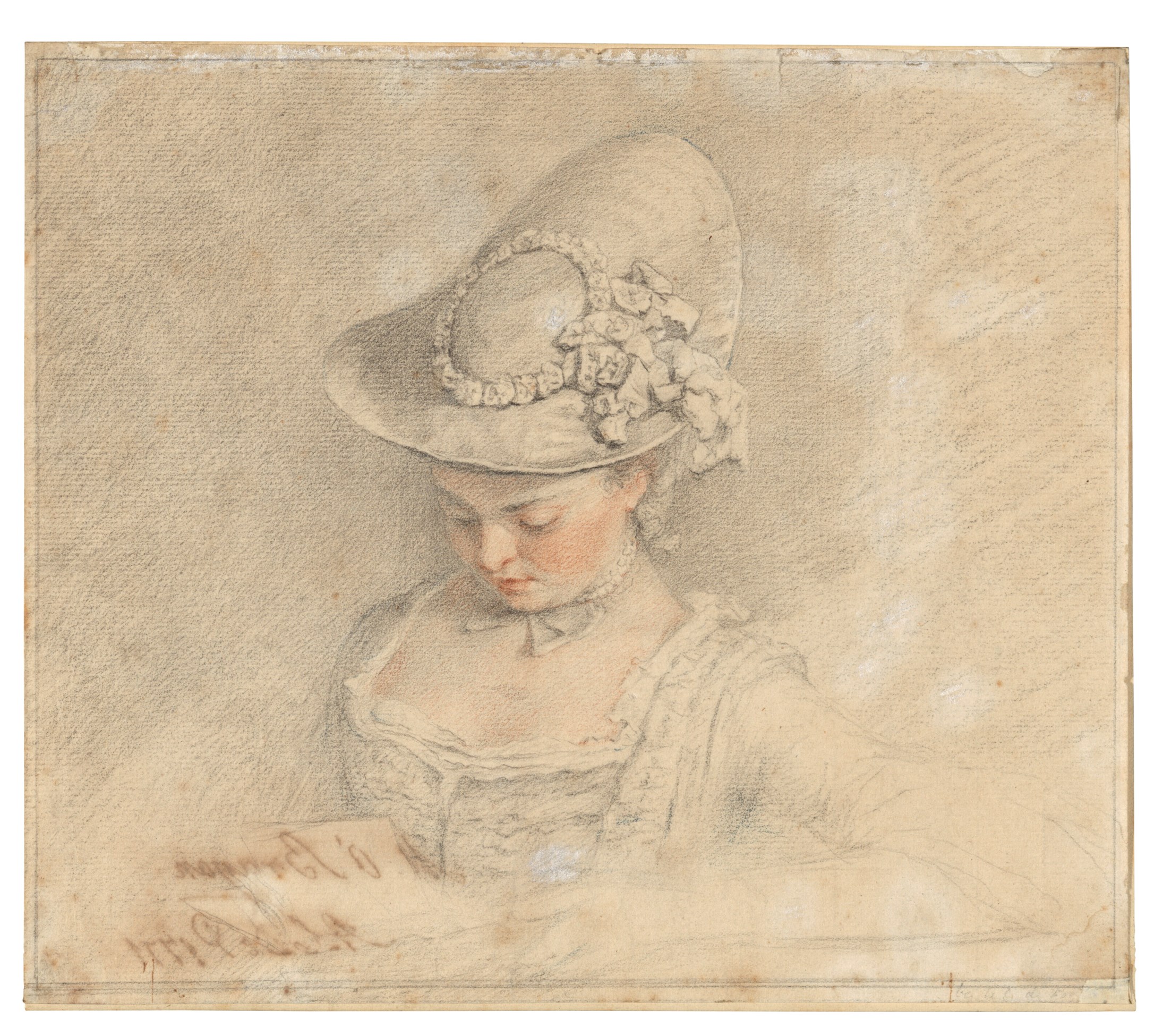 JACQUES-ANDRÉ PORTAIL (BREST 1695-1759 VERSAILLES), A young girl ...