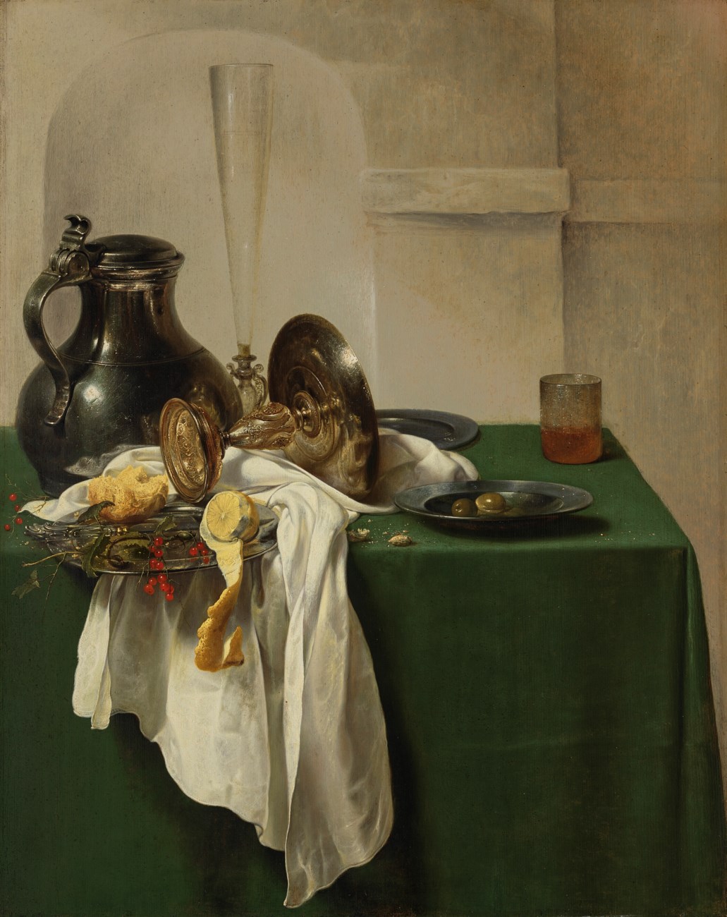 JAN JANSZ. DEN UYL I (KAMPEN 1595-1639 AMSTERDAM), Pewter jug and ...