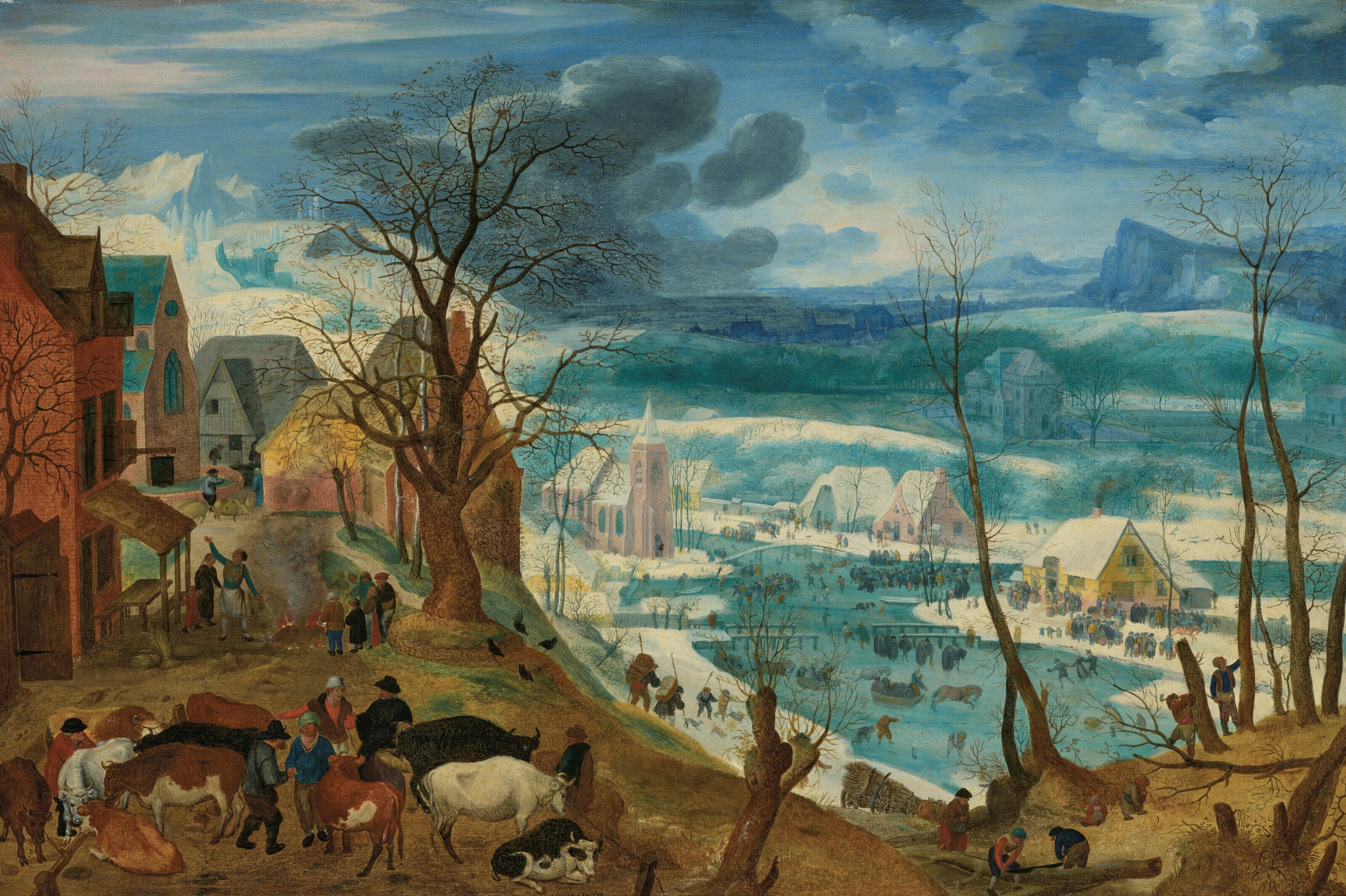 JACOB SAVERY THE ELDER (KORTRIJK 1565/1567-1603 AMSTERDAM), A winter ...
