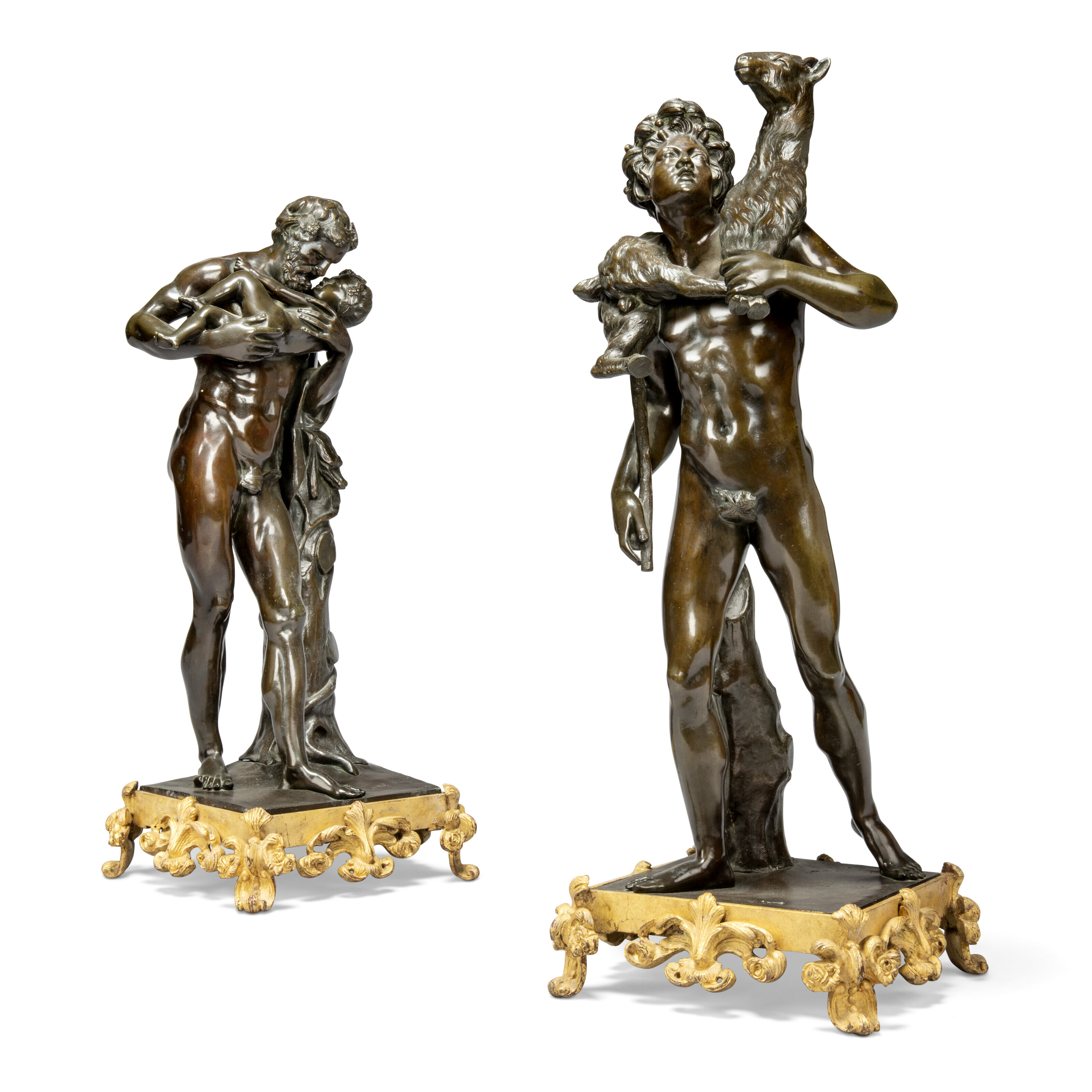 AFTER THE ANTIQUE, FRENCH, 19TH CENTURY, Silenus and the Infant Bacchus ...
