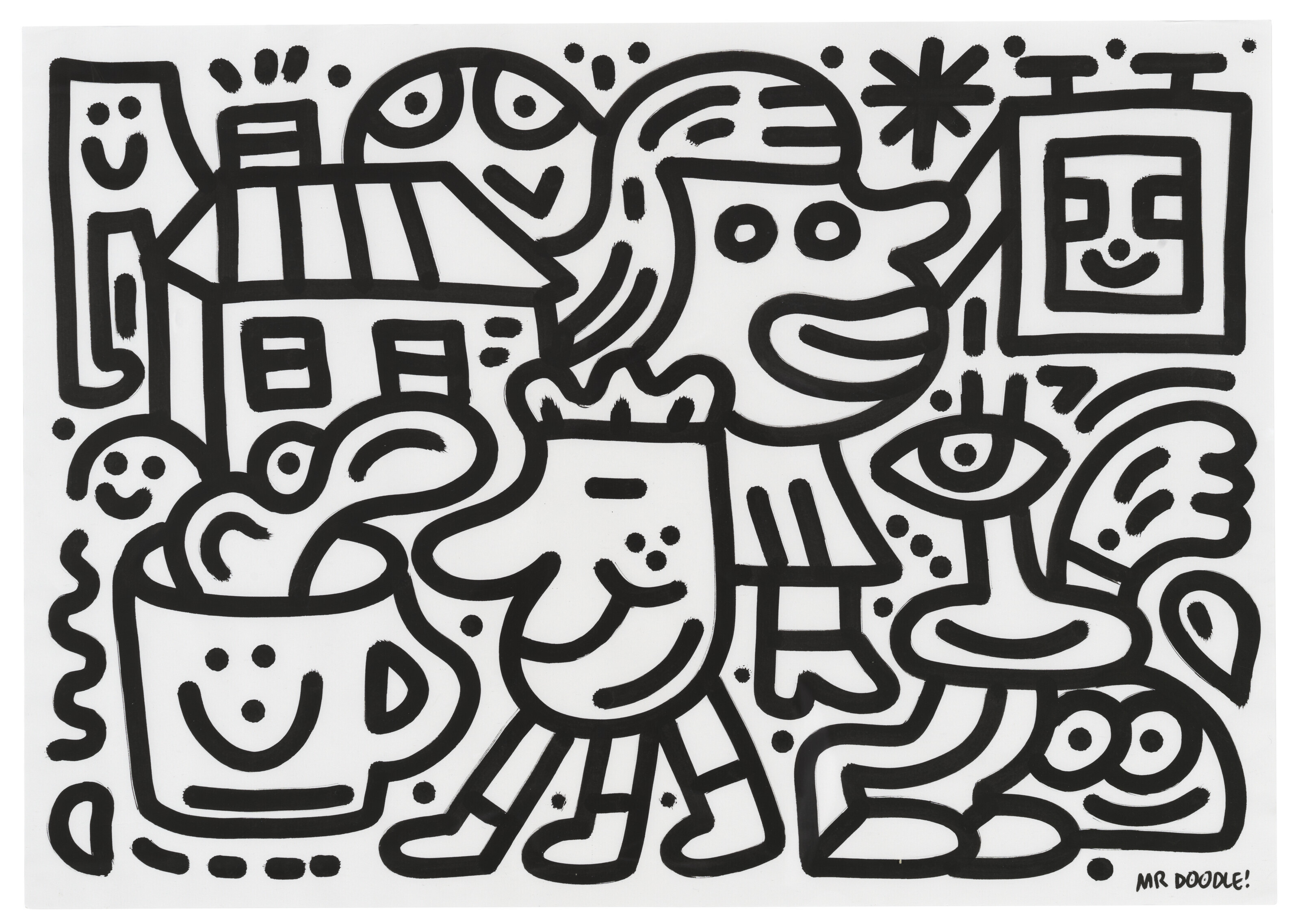 MR DOODLE (B. 1994), Coffee Cuddle | Christie’s