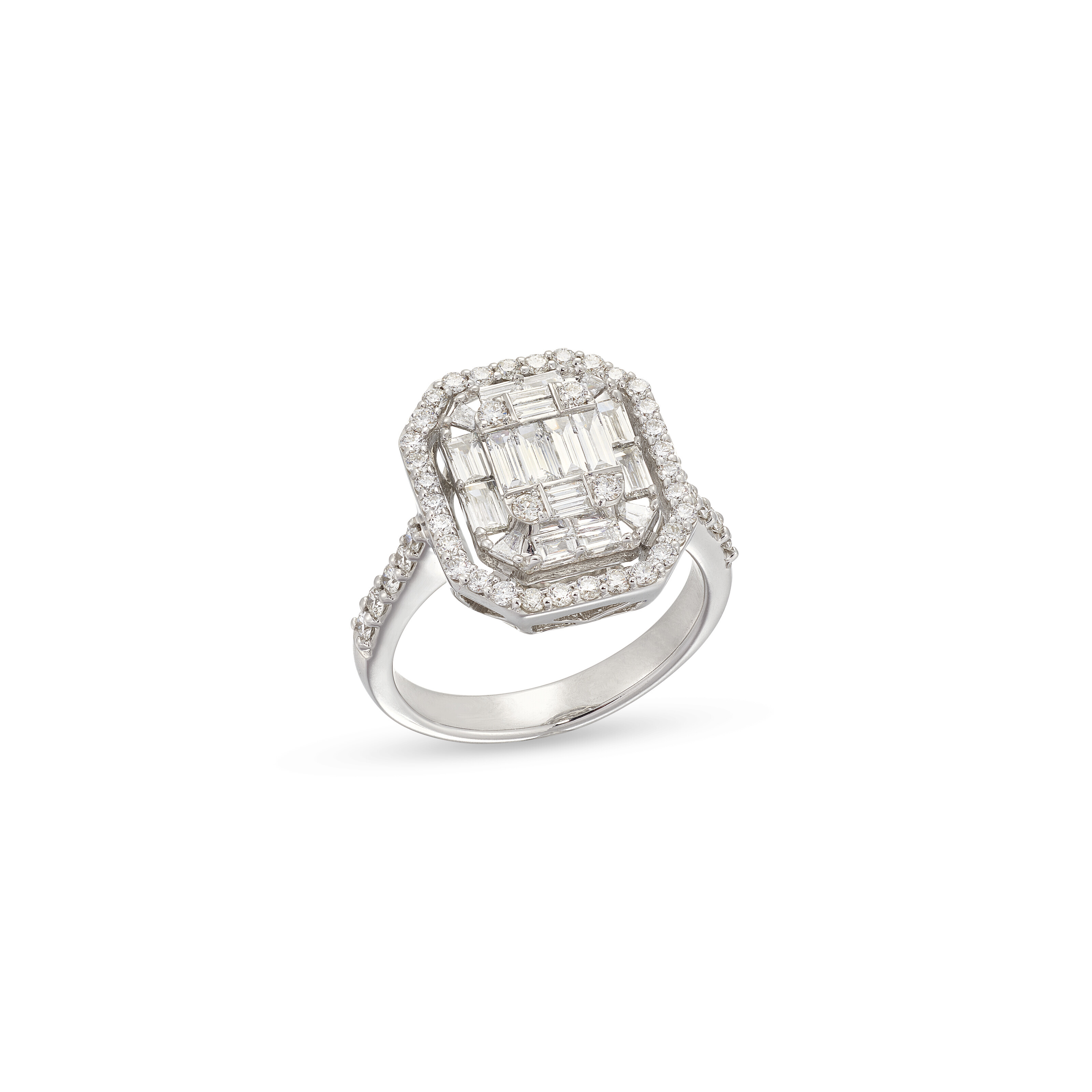 ILLUSION-SET DIAMOND RING, | Christie’s