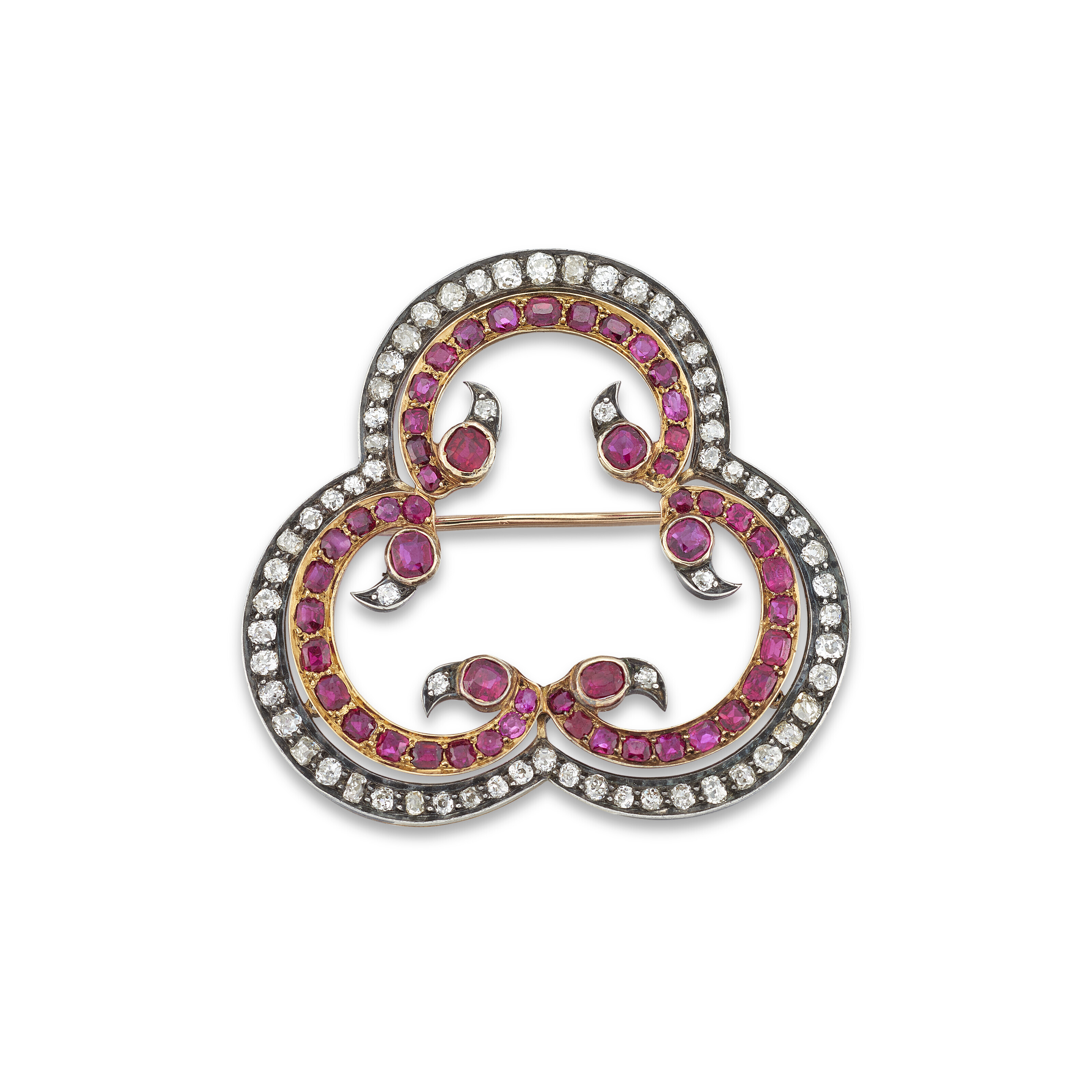 ANTIQUE RUBY AND DIAMOND BROOCH, | Christie’s