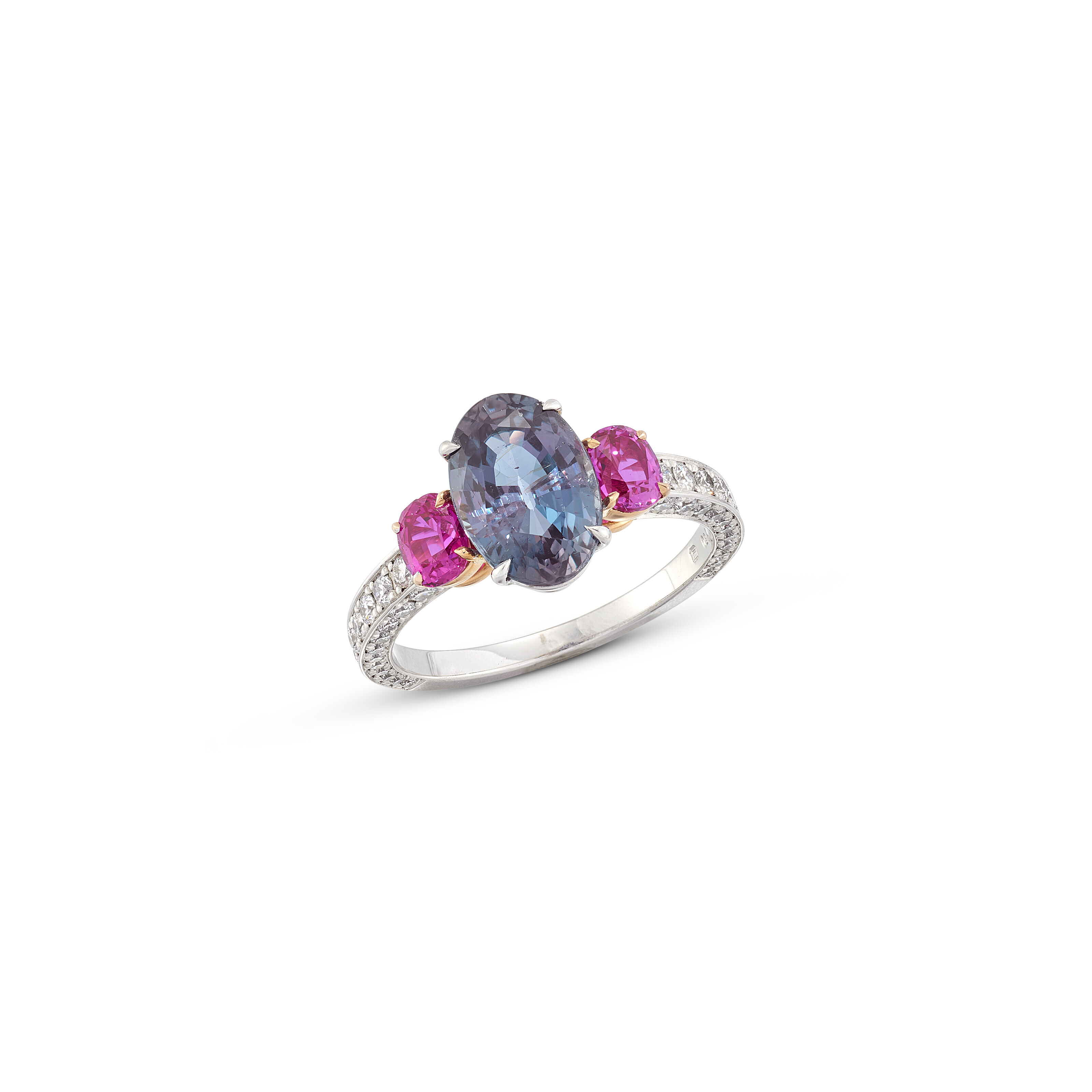 NO RESERVE | ALEXANDRITE, RUBY AND DIAMOND RING, | Christie’s