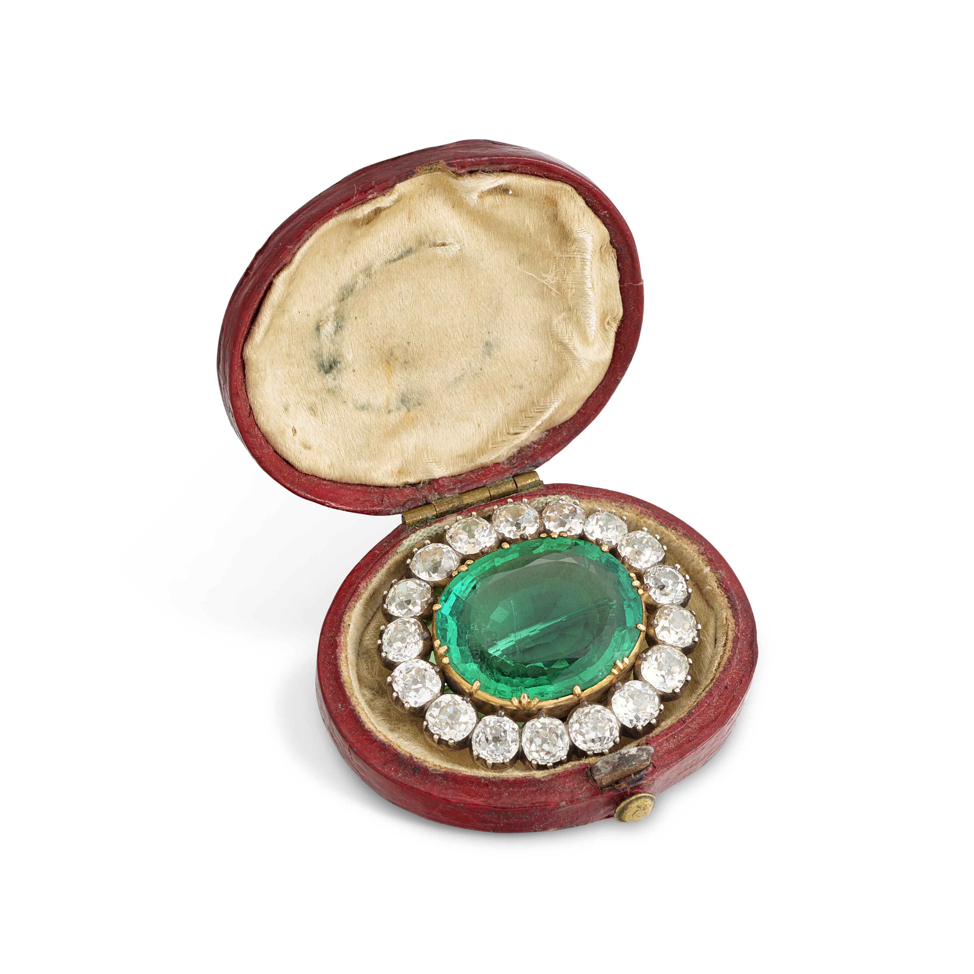 19TH CENTURY EMERALD AND DIAMOND BROOCH/PENDANT, | Christie’s
