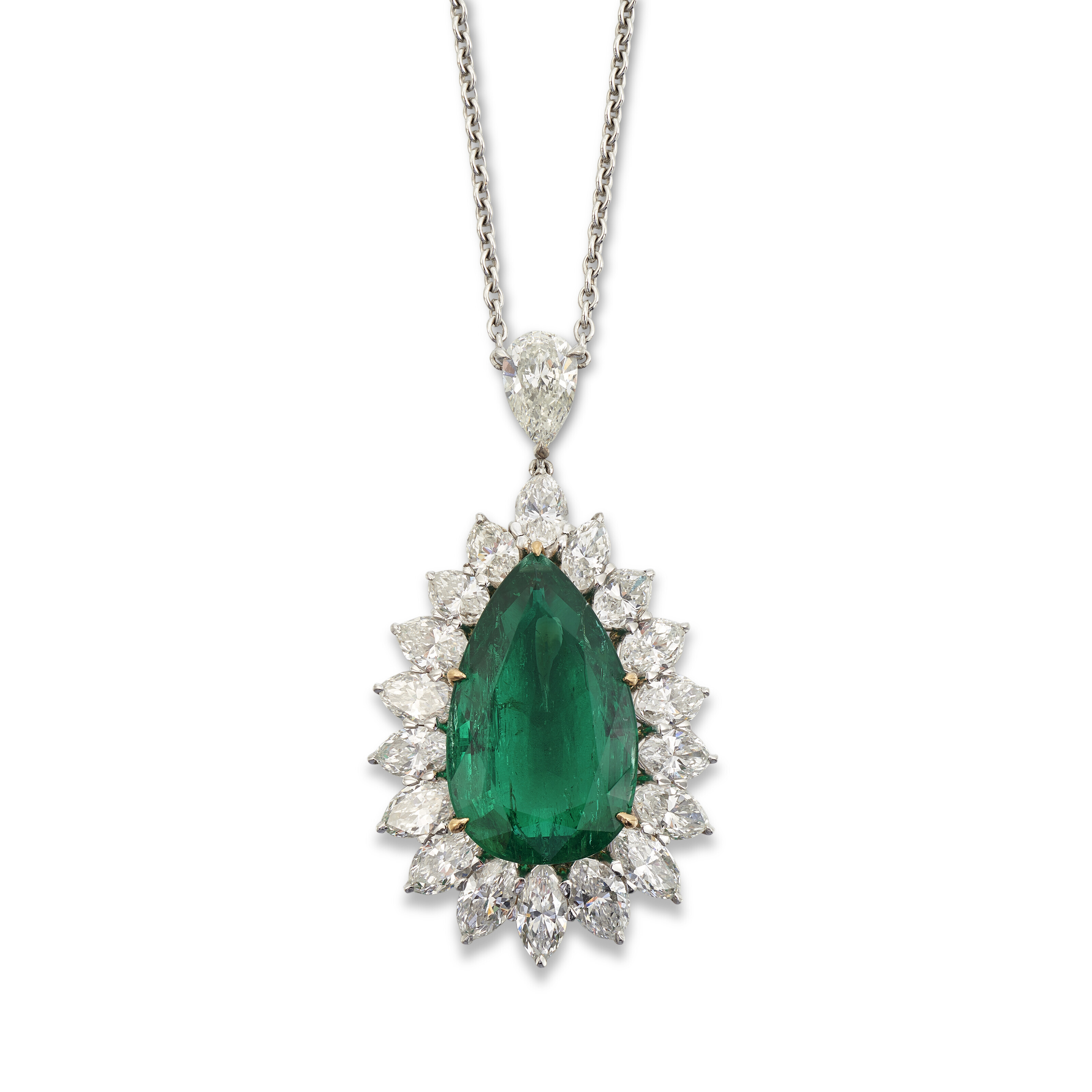 EMERALD AND DIAMOND NECKLACE, | Christie’s
