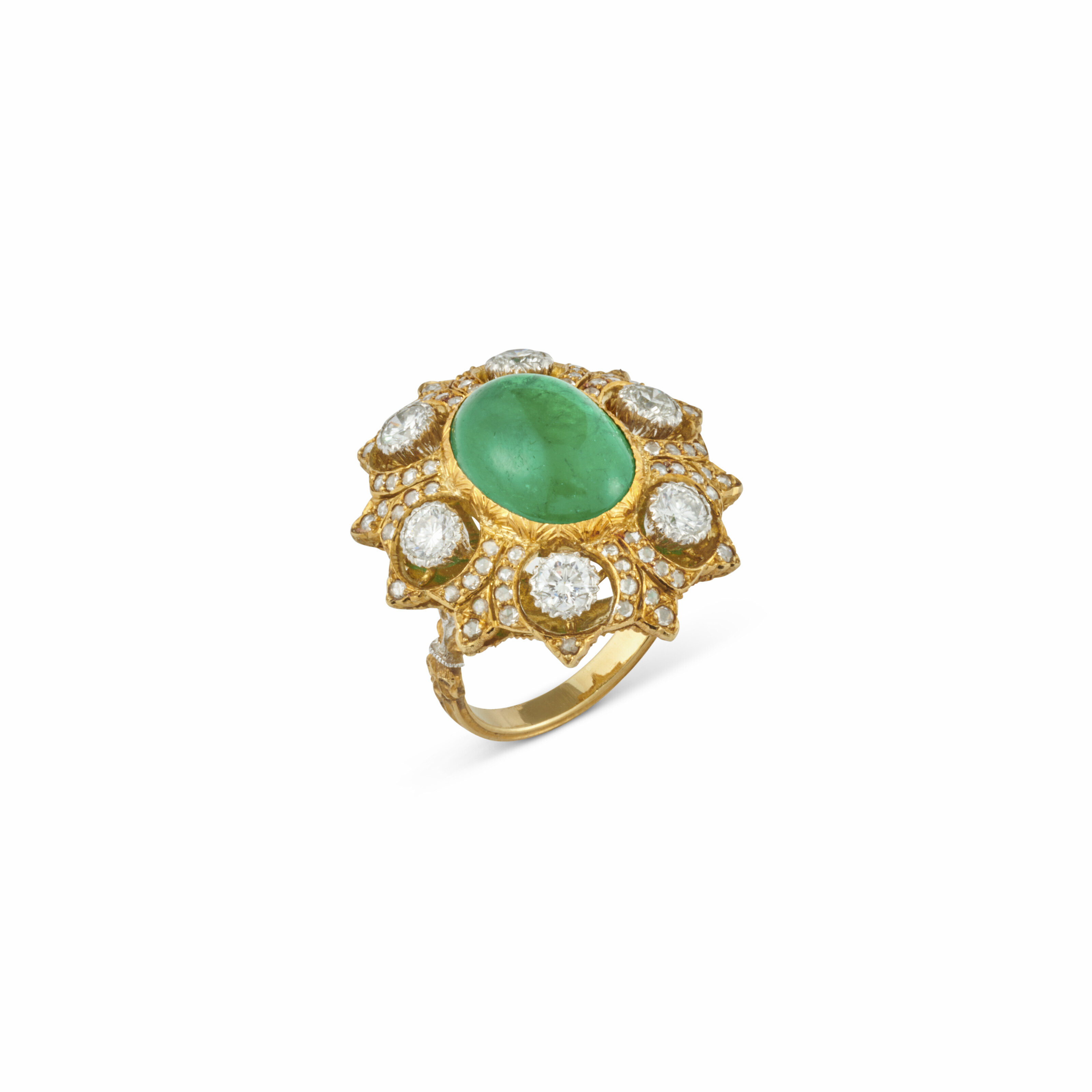 BUCCELLATI EMERALD AND DIAMOND RING, | Christie’s
