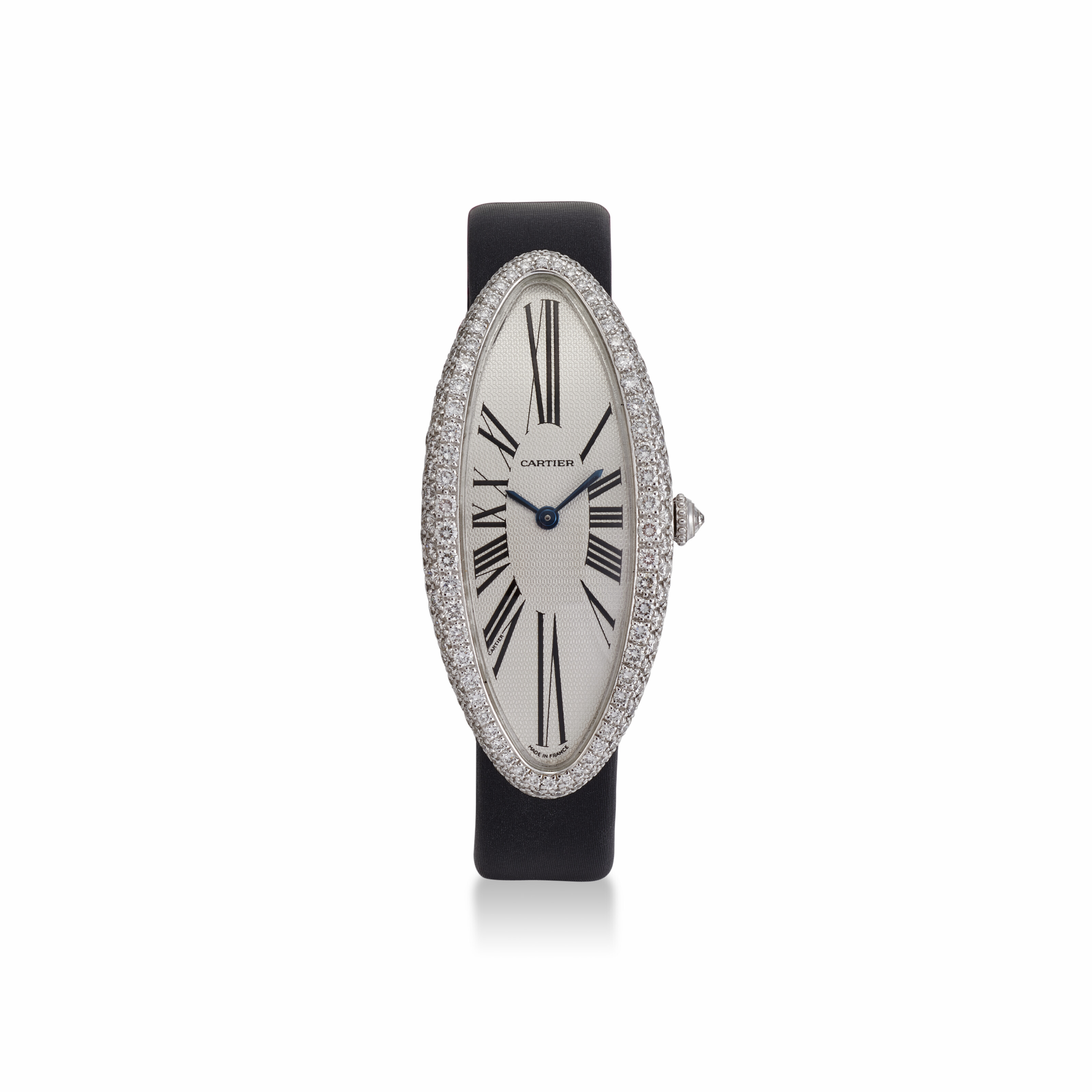 CARTIER DIAMOND 'BAIGNOIRE ALLONGÉE' WRISTWATCH, | Christie’s