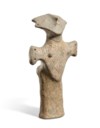 A VINCA TERRACOTTA STANDING FEMALE FIGURE, NEOLITHIC PERIOD, CIRCA 5TH ...