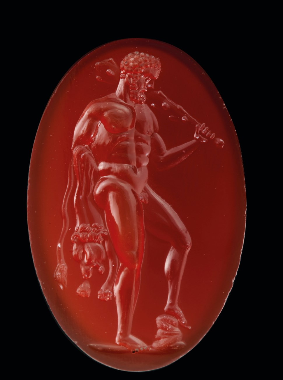 A GREEK CARNELIAN INTAGLIO OF HERAKLES, HELLENISTIC PERIOD, CIRCA 2ND ...