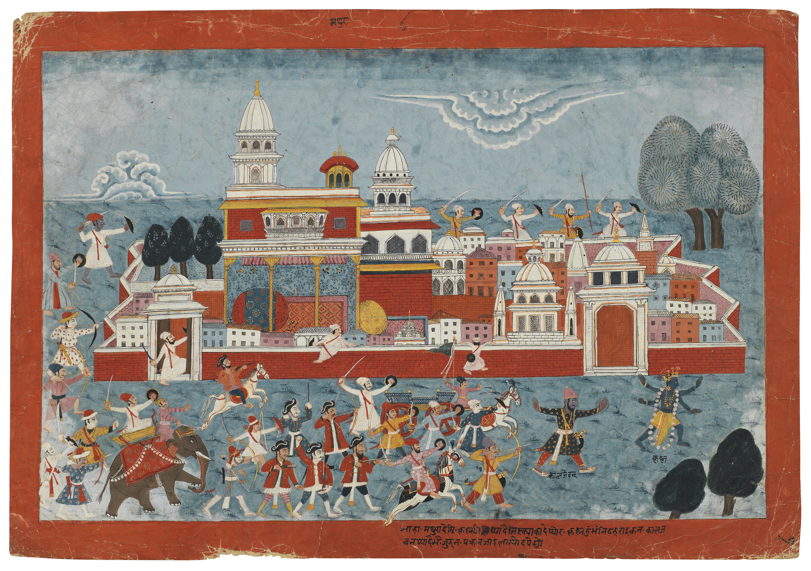 THE LOVERS SASSI AND PUNNU (SASSA PANNA KA SABI), BUNDI, INDIA, CIRCA ...