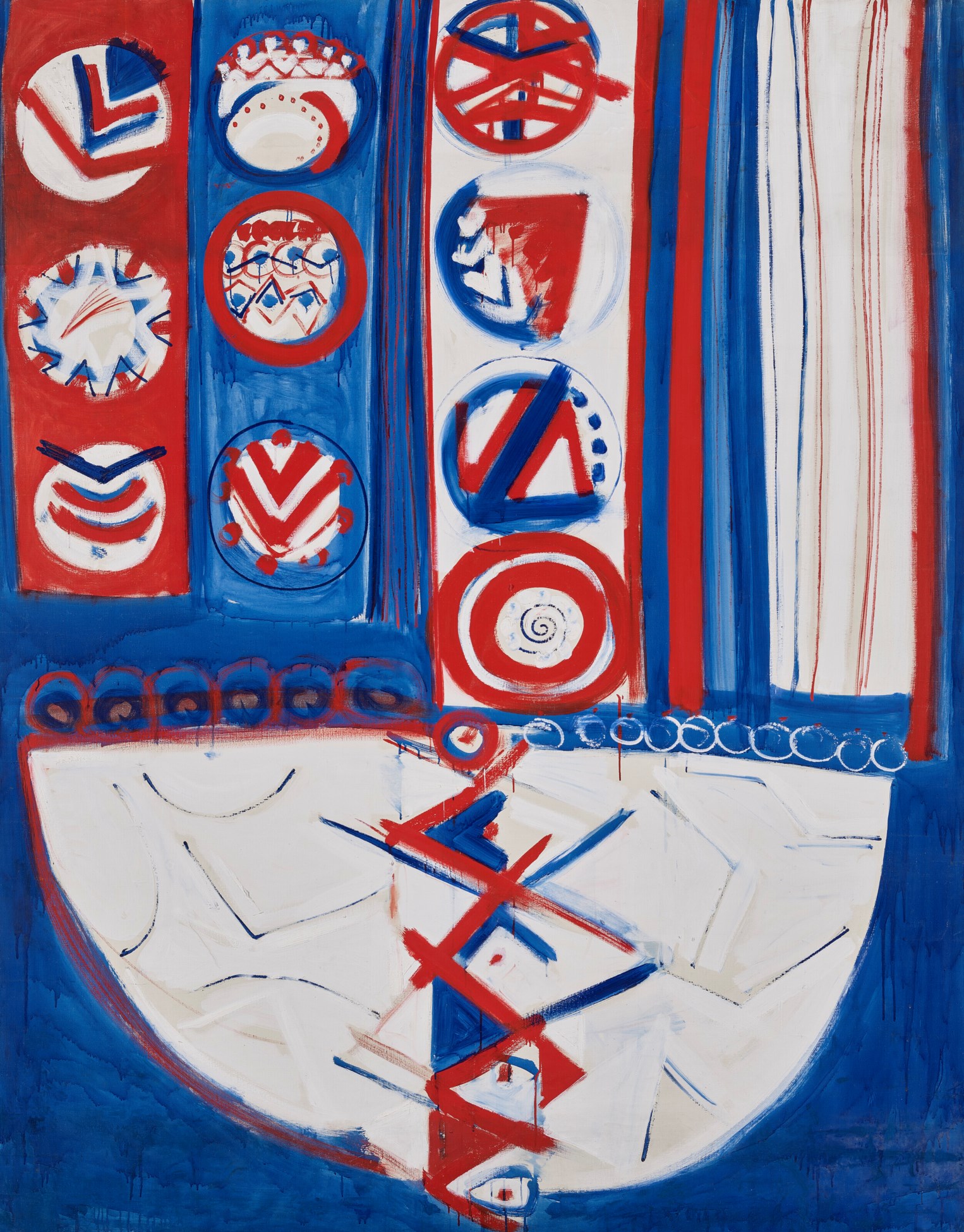 SIR TERRY FROST, R.A. (1915-2003), Red, Blue and White | Christie's
