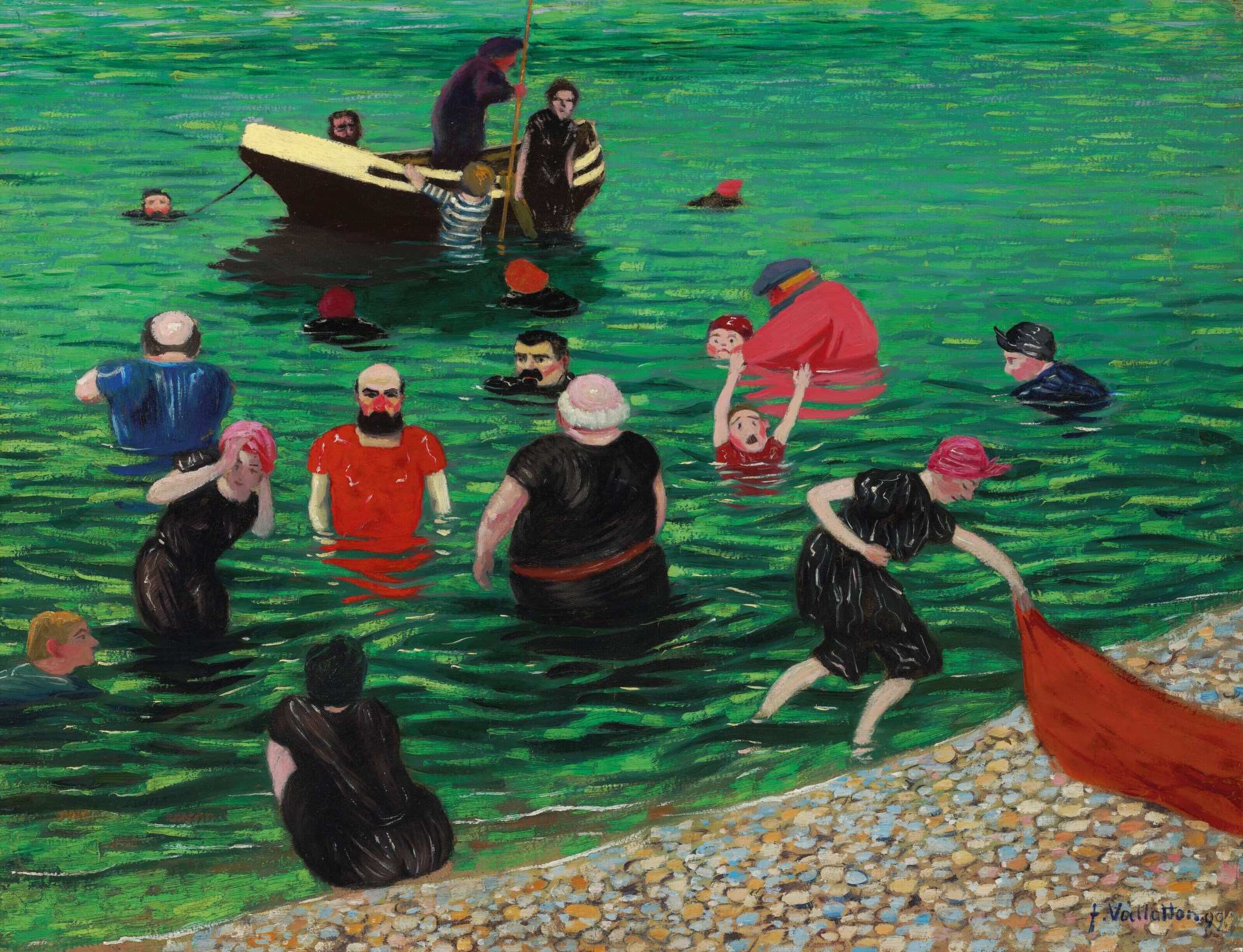 FÉLIX VALLOTTON (1865-1925), La baignade à Etretat | Christie's