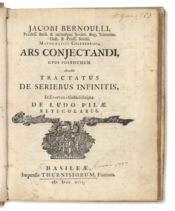 BERNOULLI, Jacob (1654-1705).