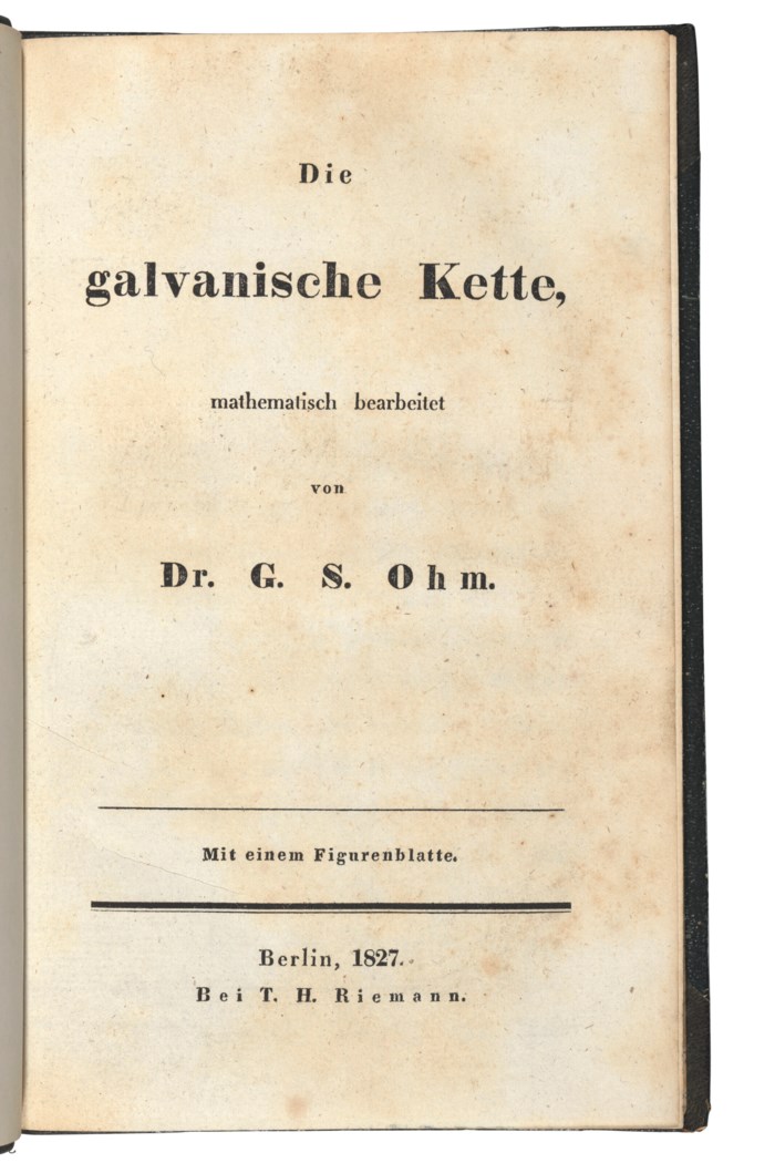 OHM, Georg Simon (1789-1854).