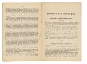 MARX, Karl (1818-1893) and Friedrich ENGELS (1820-1895)., Manifesto of ...