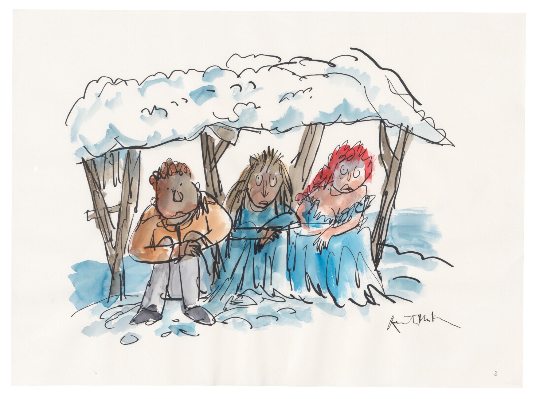 Quentin Blake (b. 1932), Beauty and the Beast: scene 3 | Christie's