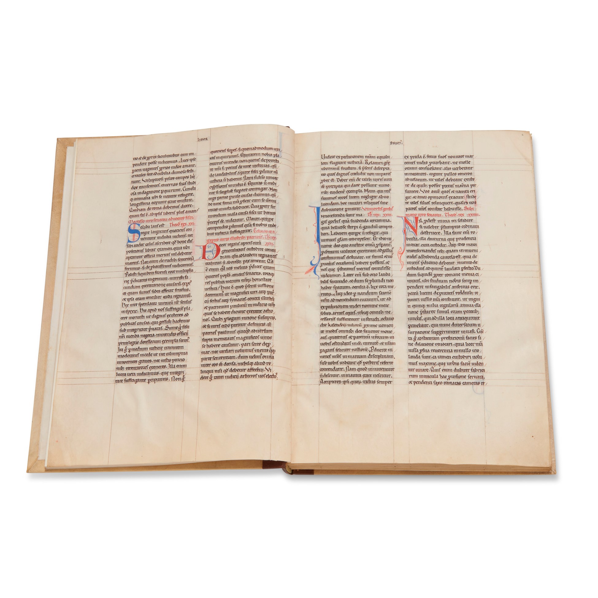 Magnus Aurelius Cassiodorus (c.485-585), Variae, in Latin, decorated ...