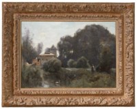 JEAN-BAPTISTE-CAMILLE COROT (FRENCH, 1798-1875), Souvenir de la Villa ...